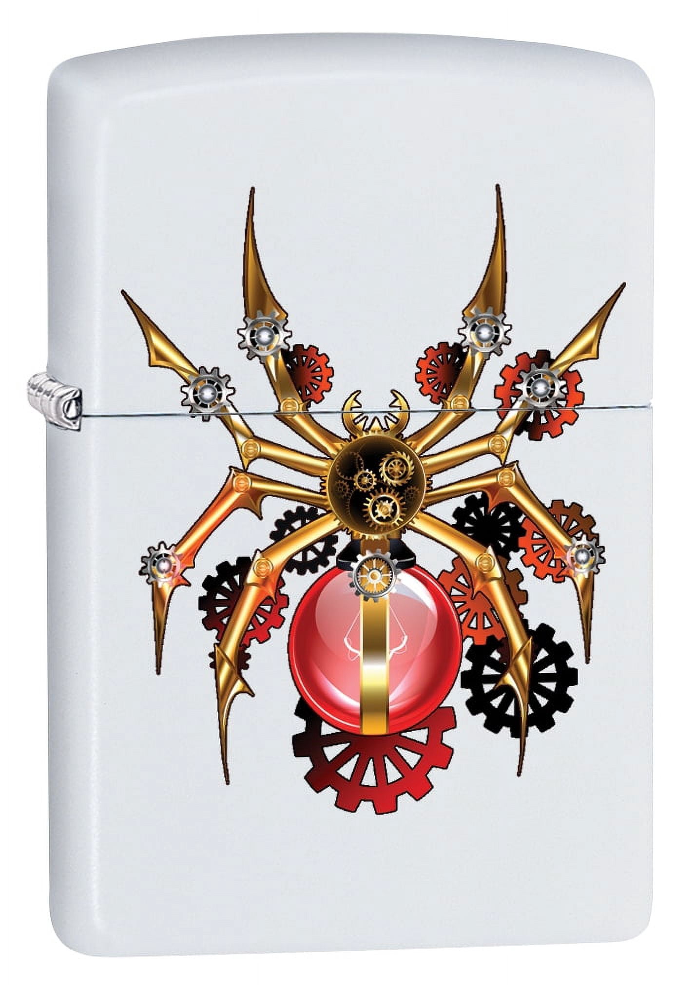 Zippo Lighter: Steampunk Spider - White Matte 79989 - Walmart.com