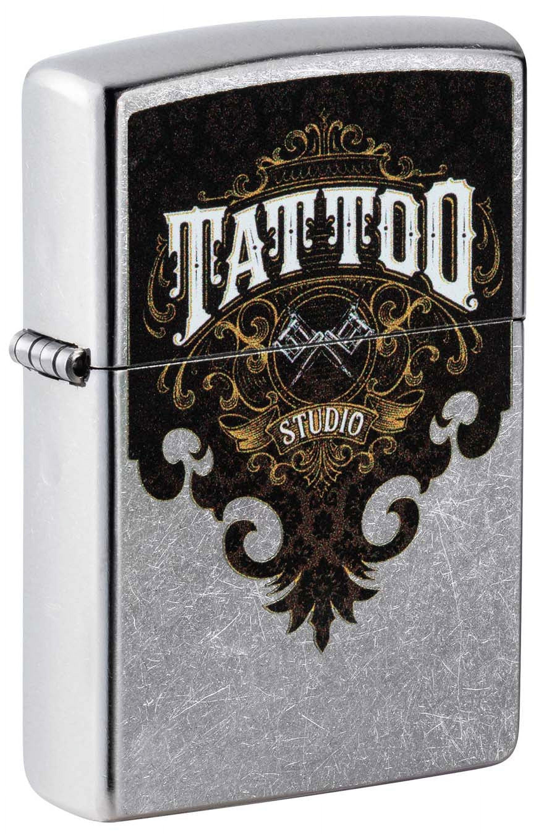 Zippo Lighter: Tattoo Studio - Street Chrome 49982 - Walmart.com