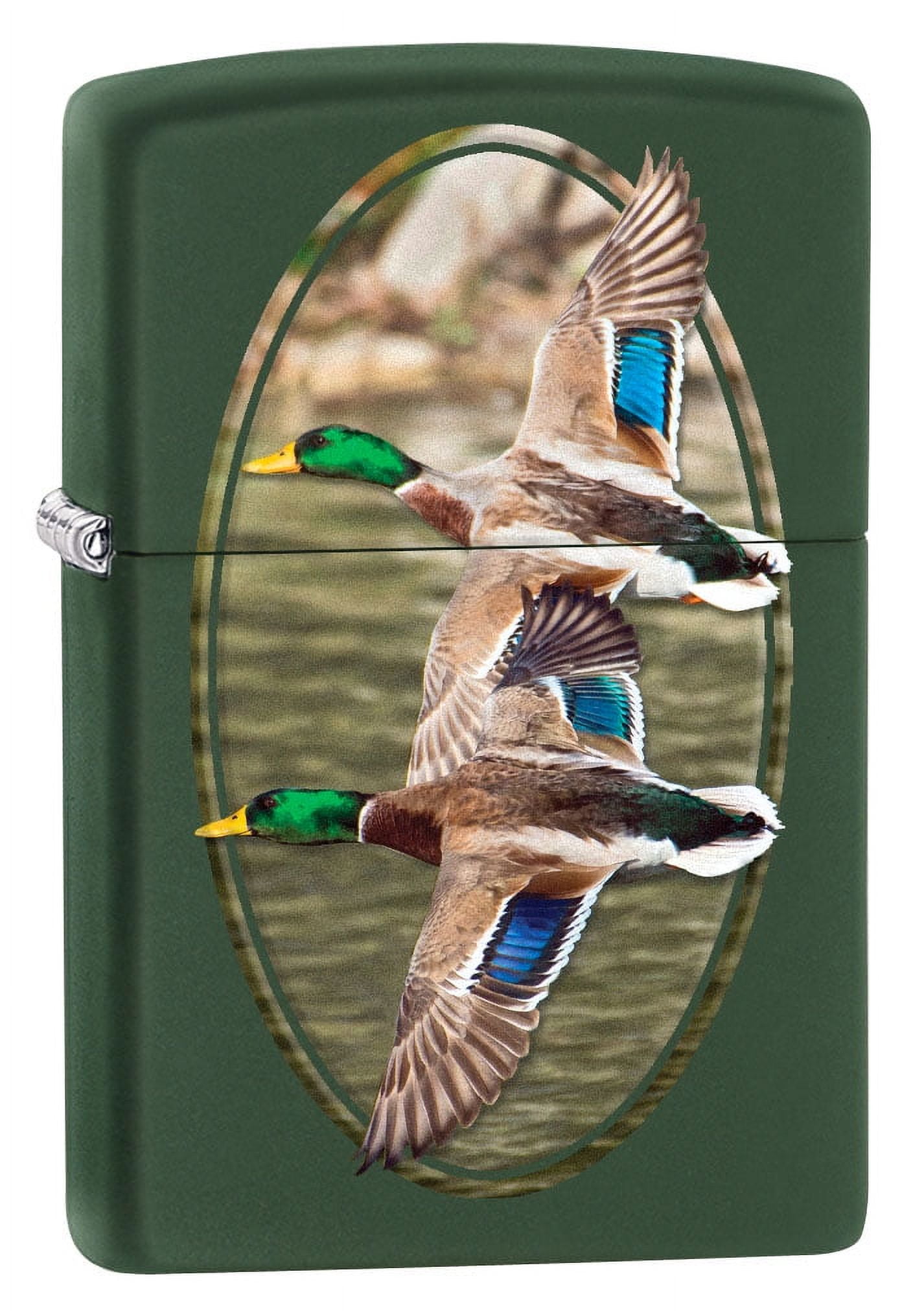 Zippo Lighter: Two Ducks Flying - Green Matte 80160 - Walmart Business ...