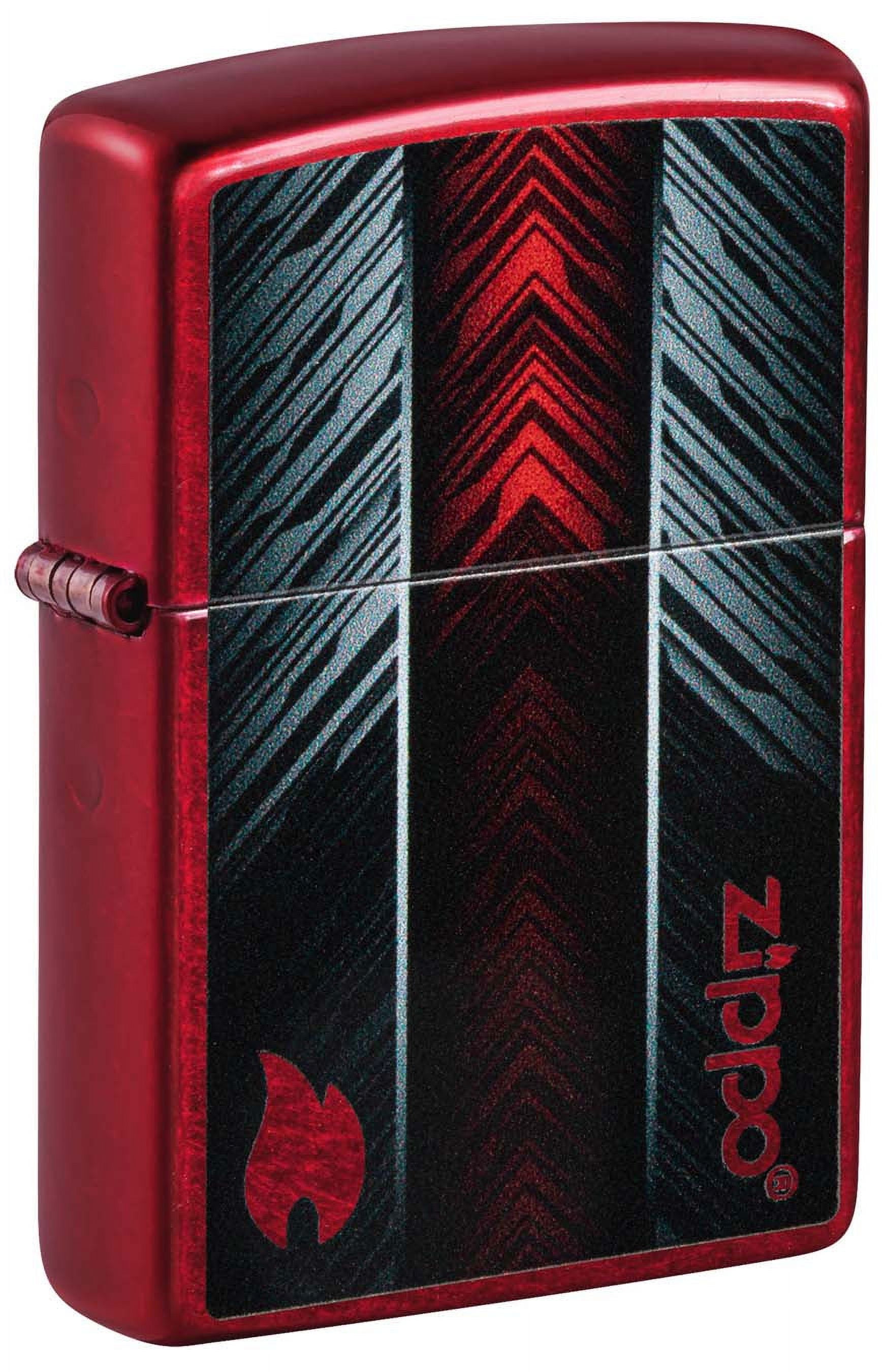 Zippo Lighter: Zippo Logo Flame - Candy Apple Red 49903 - Walmart.com