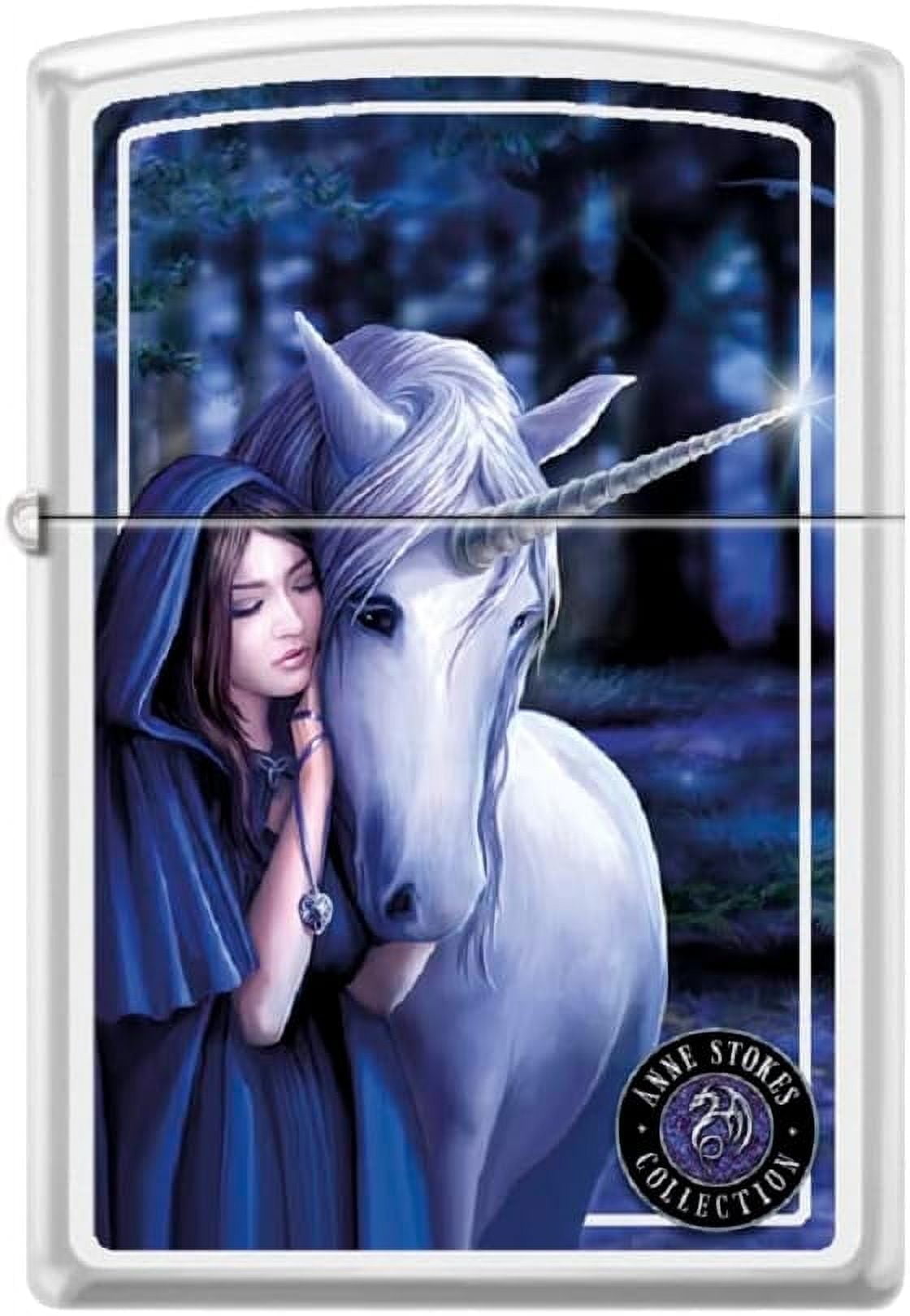 Zippo Lighter -for Anne Stokes Unicorns Mythical Creature Horned Horses ...