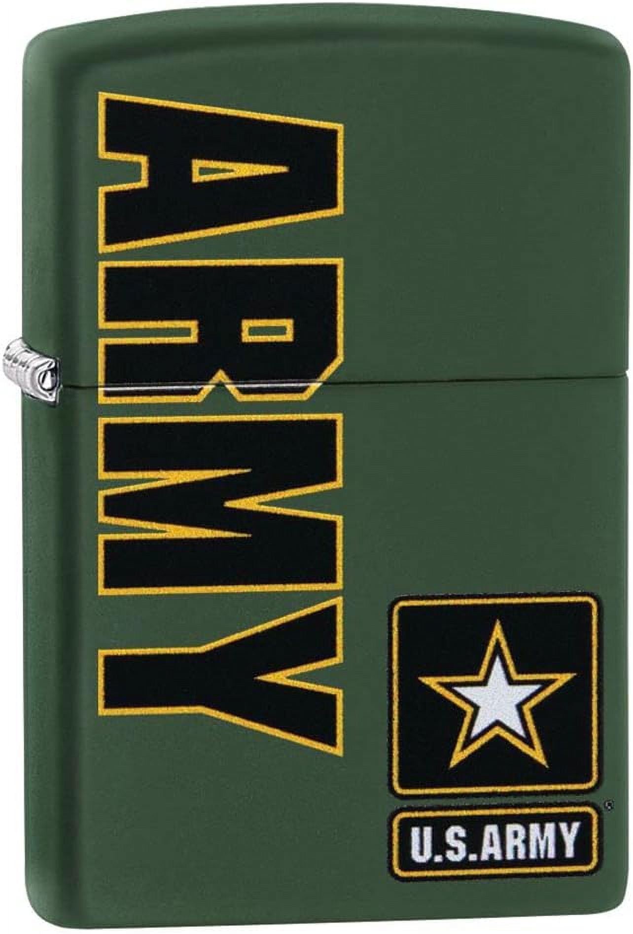 Zippo Lighter -for U.S. Army USA Military Eagles Head Majestic ...