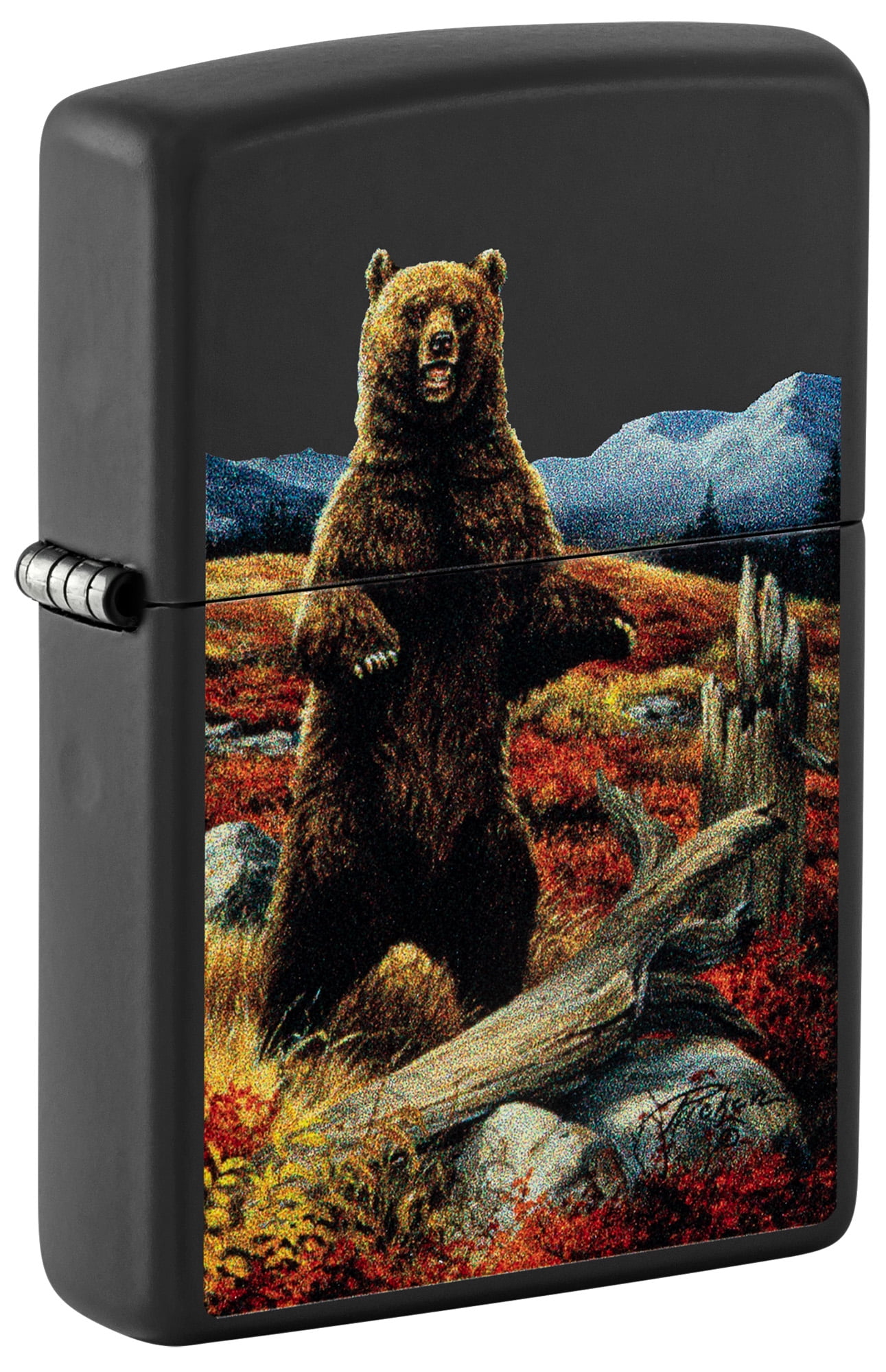 Zippo Linda Pickens Bear Design Black Matte Pocket Lighter - Walmart.com