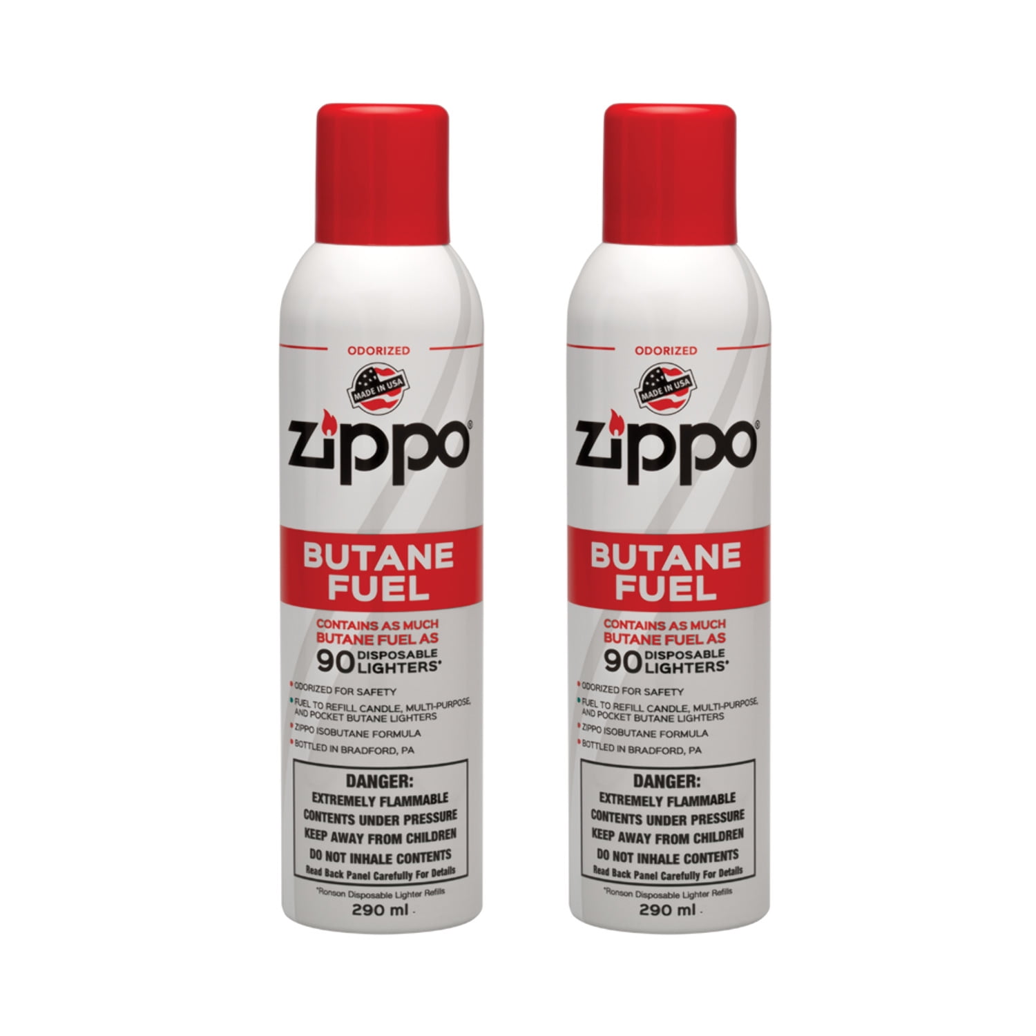 Zippo Odorized Butane Fuel 5.82 oz / 165 gr - 2 Pack - Walmart.com