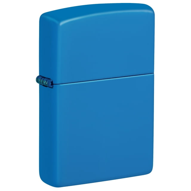 Zippo Sky Blue Matte Classic Windproof Pocket Lighter with Distinctive ...