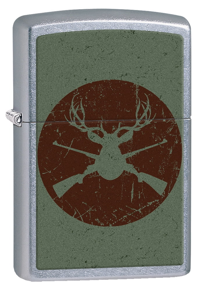Zippo Street Chrome Rural Deer Hunter Windproof Pocket Lighter ...