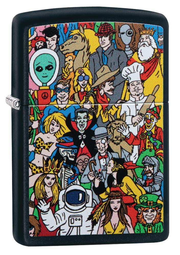 Zippo Where's Windy Black Matte Pocket Lighter - Walmart.com