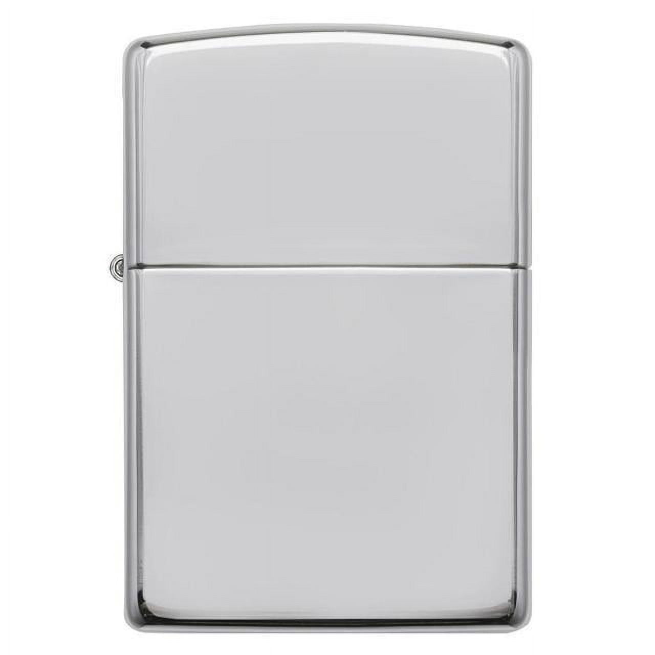 Unique Zippo High Polish Sterling Silver Refillable Pocket Lighter ...