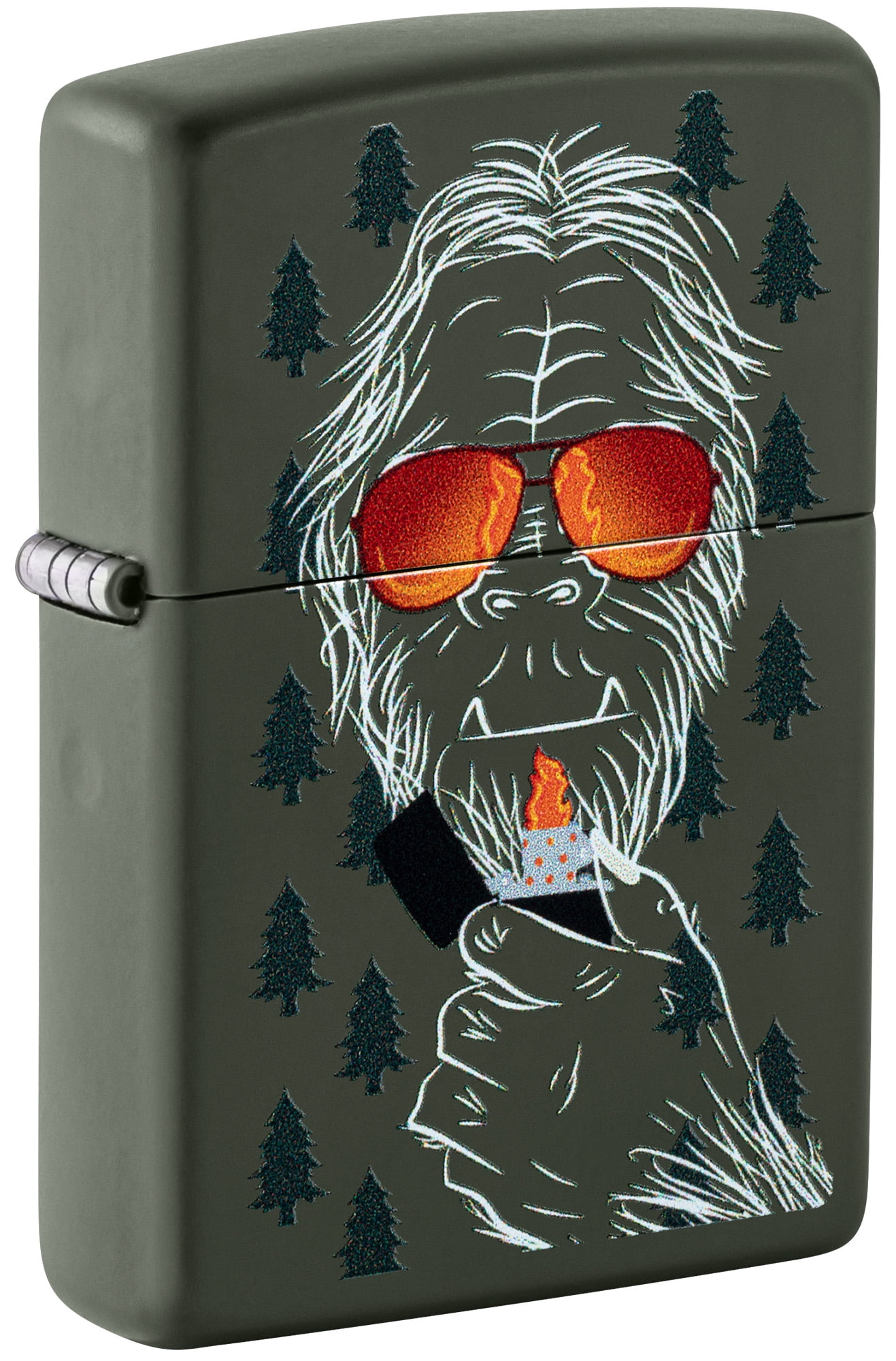 Zippo Zipsquatch Design Green Matte Pocket Lighter - Walmart.com