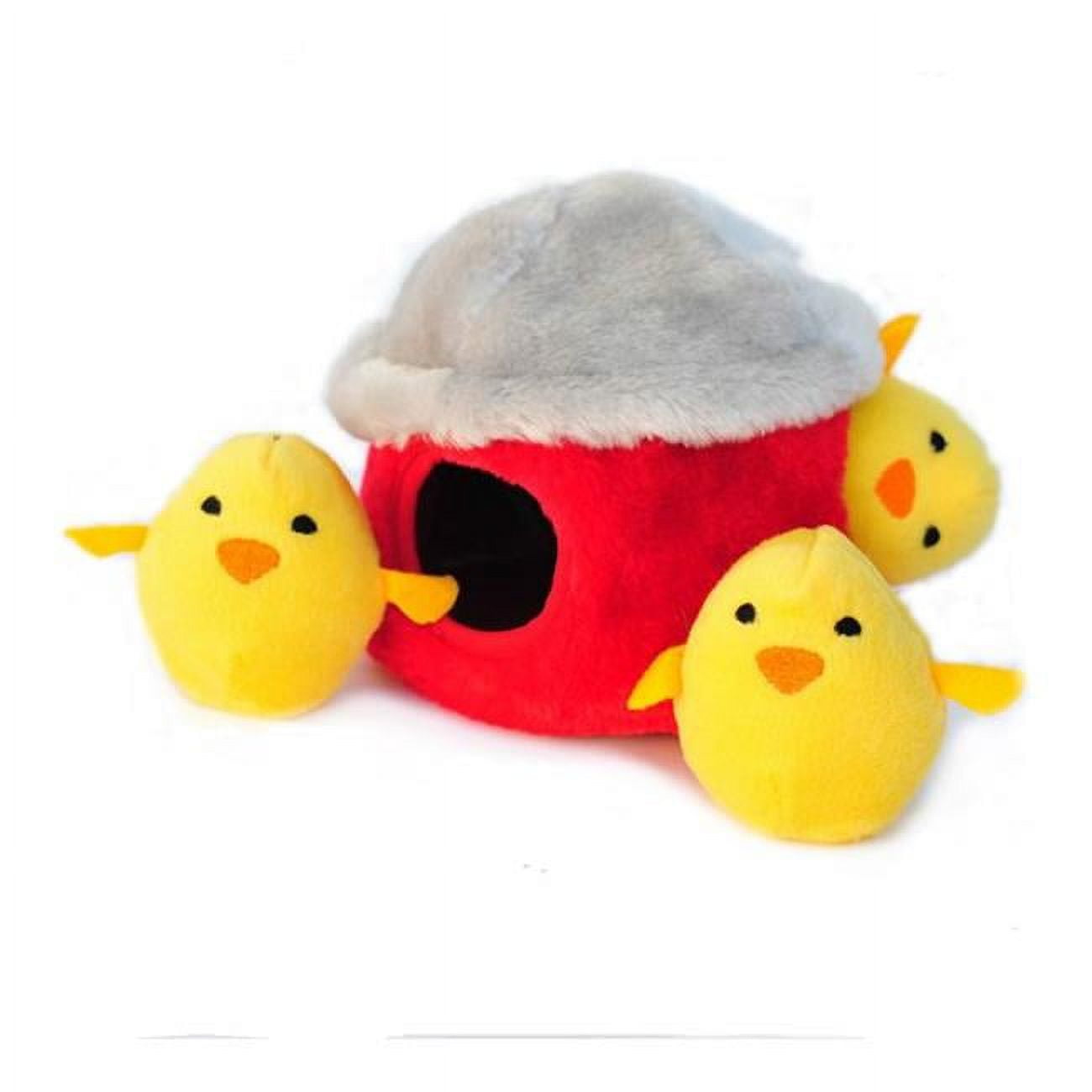 Zippy Paws 2700 Burrow Chicken Hut Plush Dog Toy - Walmart.com