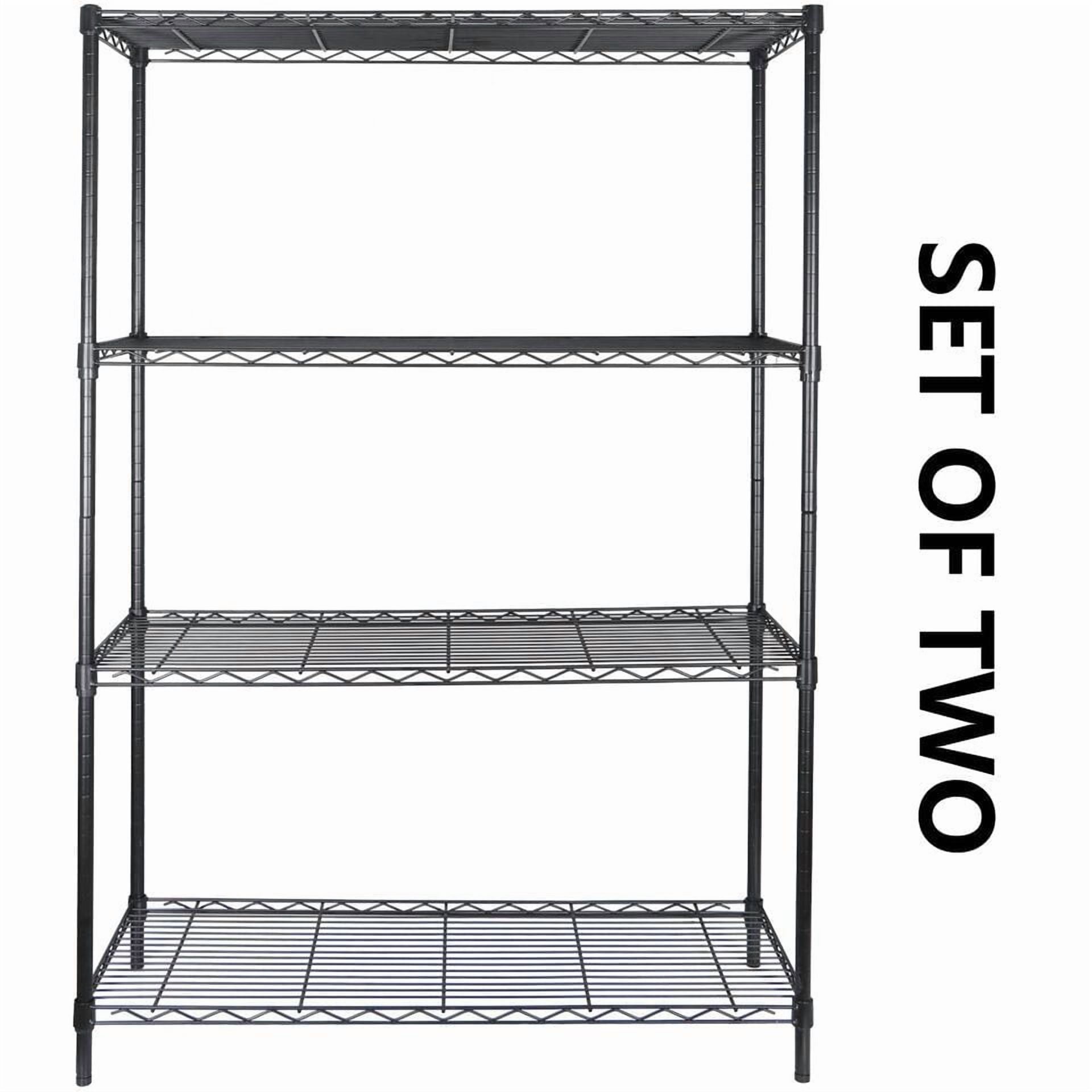 ZippyCart 4-Shelf Adjustable, Heavy Duty Storage Shelving Unit, Steel ...