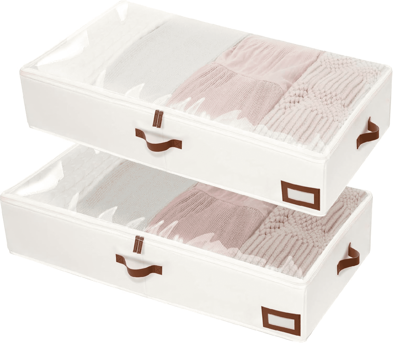 ZippyCart Under Bed Storage, 2Pack Under Bed Storage Containers with ...