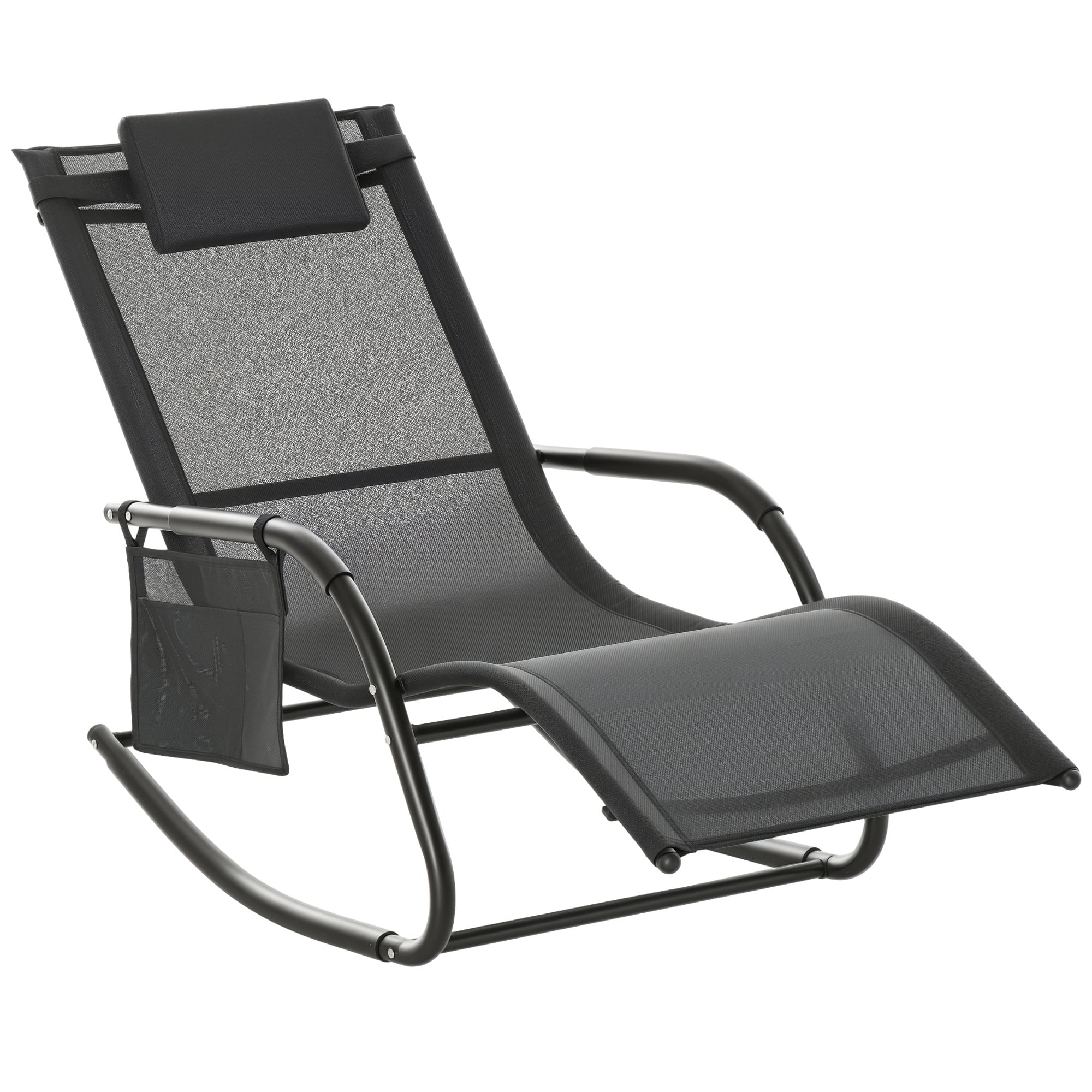 ZippyCart Outdoor Rocking Chair, Chaise Lounge Pool Chair for Sun ...