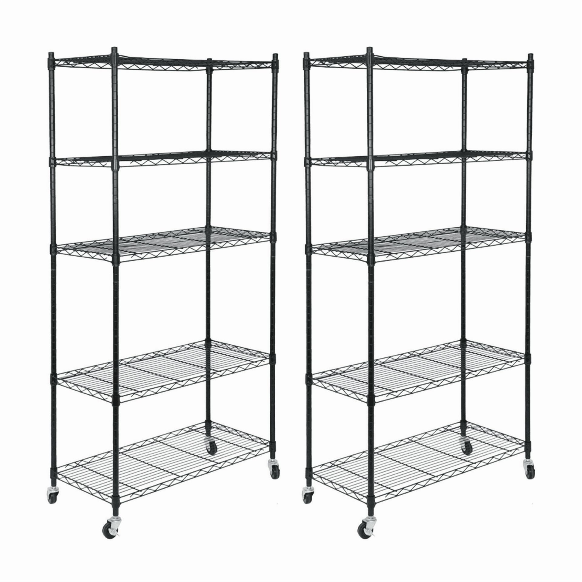 ZippyCart Storage Shelves, Adjustable Metal Wire Shelving Unit with ...