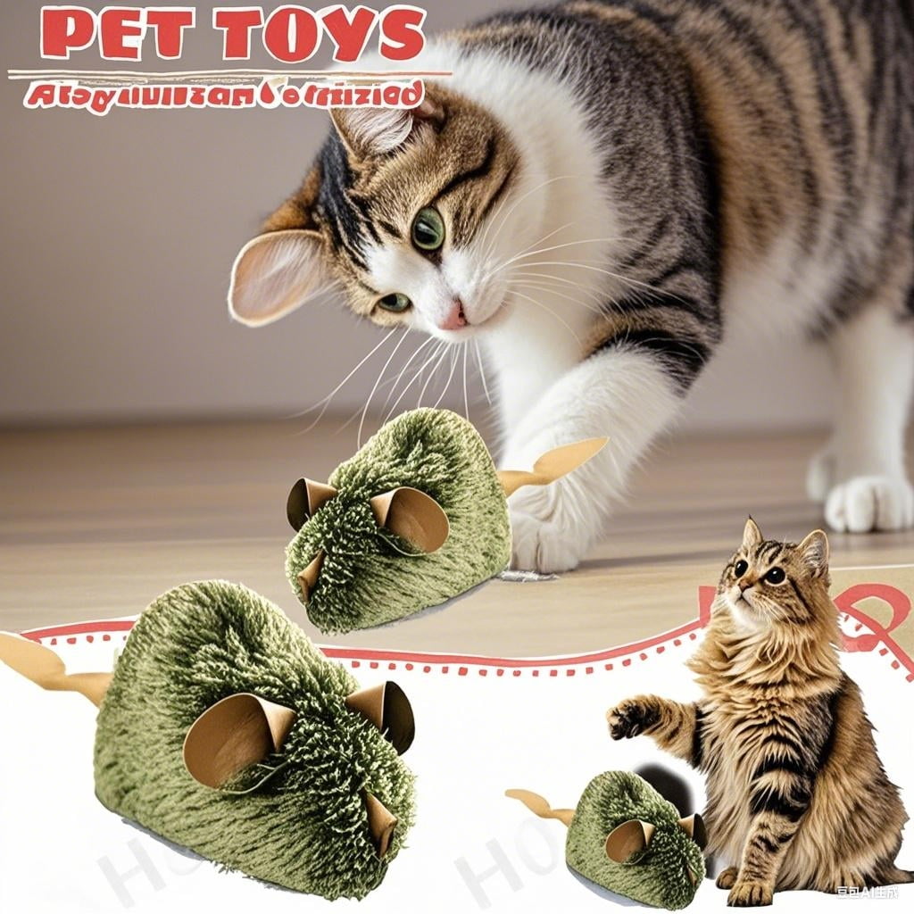 ZippyJoy Interactive Mouse Cat Toys Automatic Moving Mice Toy for ...