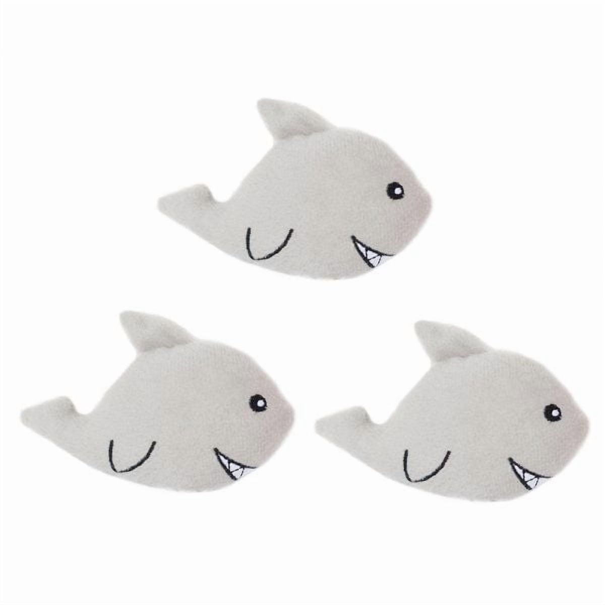 ZippyPaws Miniz Sharks 3-Pack Plush Dog Toys - Walmart.com