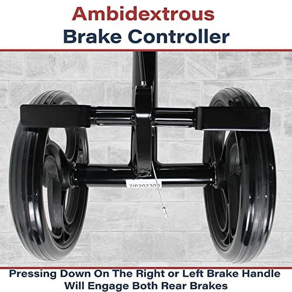 Zipr Glider Adjustable Knee Walker - Lightweight Transportable - Roller ...