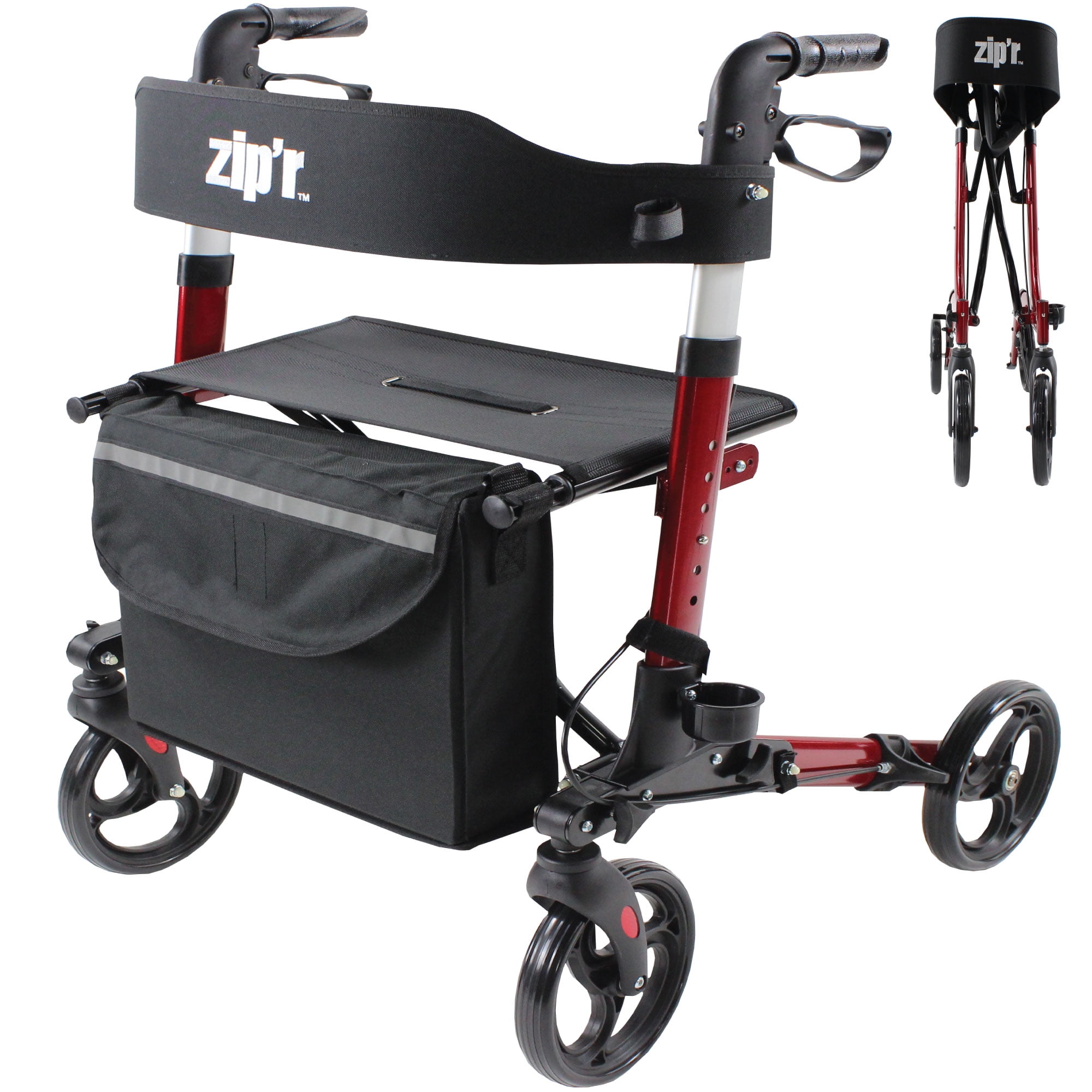 Zipr Pioneer Walker with Seat - Walkers for Seniors with Seat ...