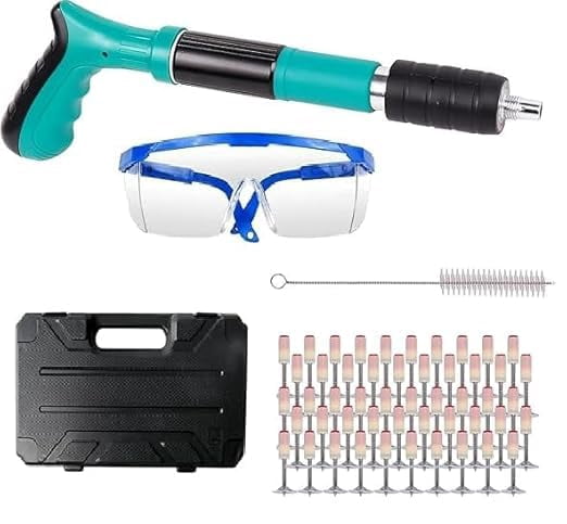 Zipzox Manual Steel Nail Gun Tool Concrete Nail Gun Portable Mini Nail ...