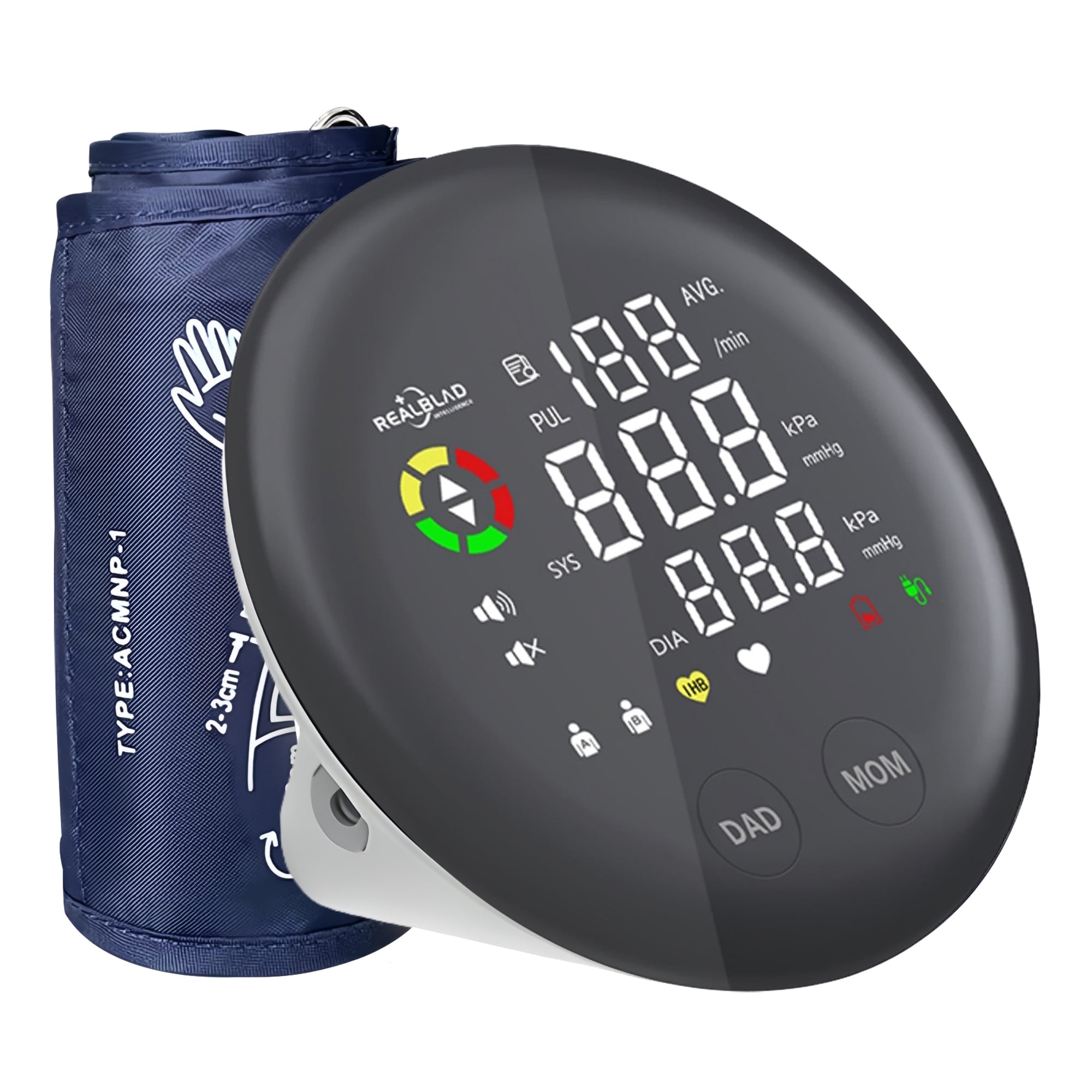Ziqing Rechargeable Upper Arm Blood Pressure Monitor for Home Use ...