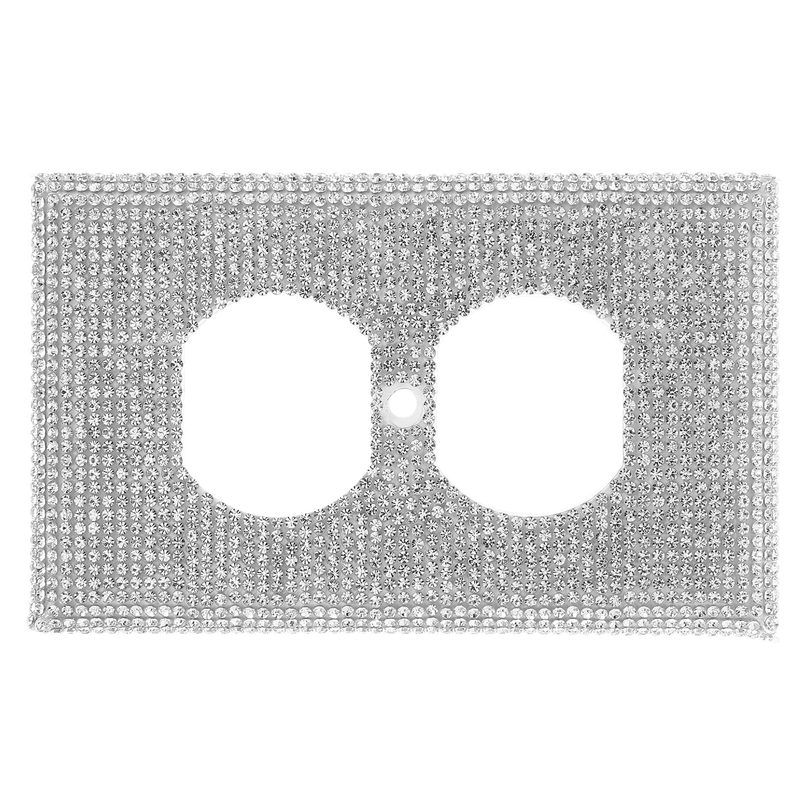 Raindrops 1 Set Shiny Silver Socket Cover for Wall Socket Panel Home ...