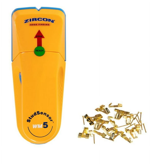 Zircon StudSensor WM5 Edge Finding Stud Finder with Picture Hanging Kit ...