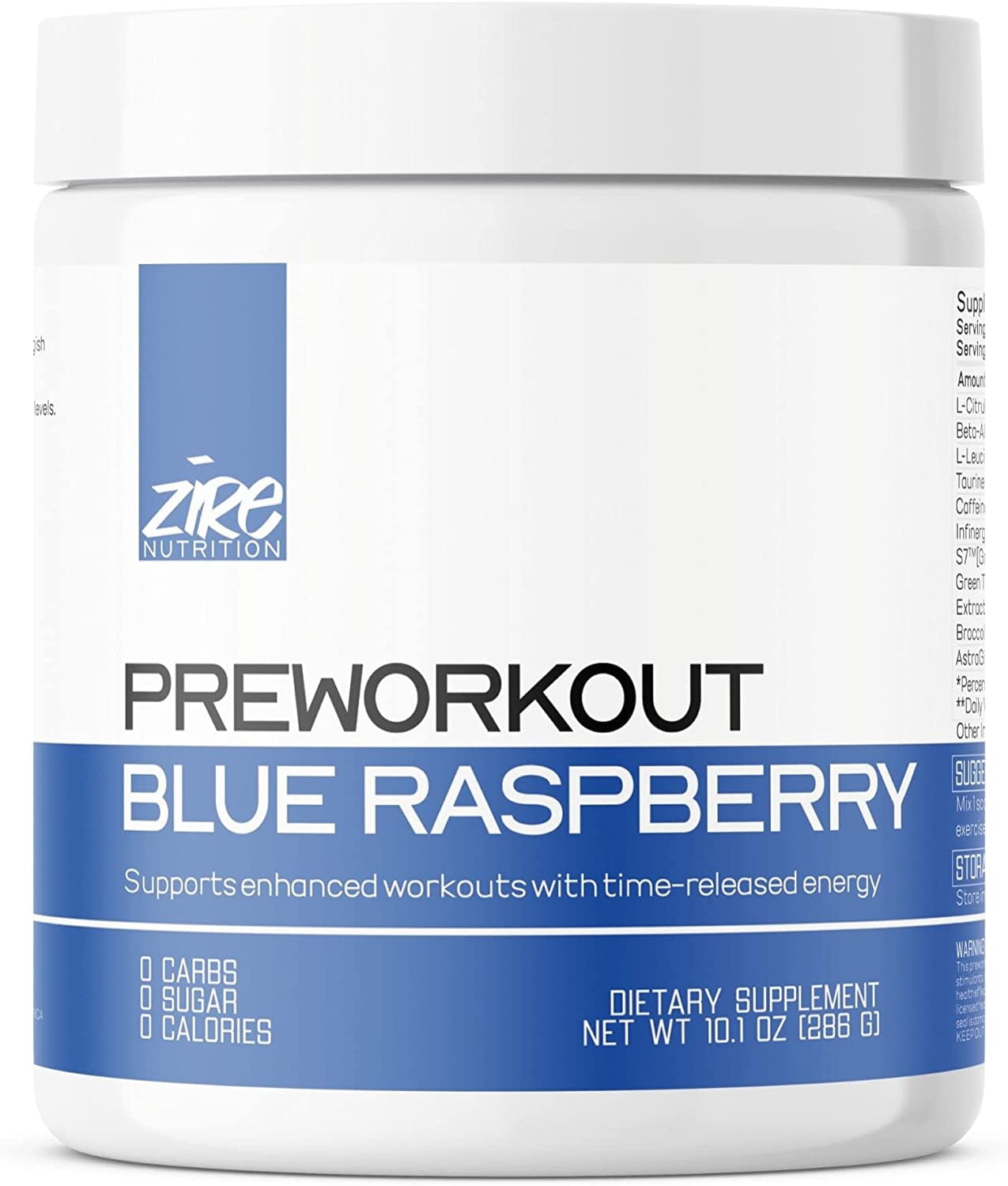 Zire Nutrition Pre Workout Powder, 40 Servings, No Creatine, Clinically ...