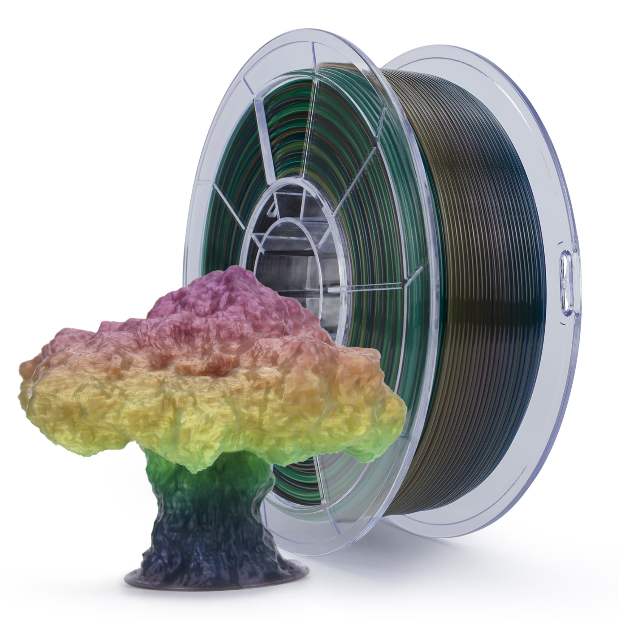 Ziro 3D Gradient Transparent PLA 1.75mm 1kg, Spring - Walmart.com