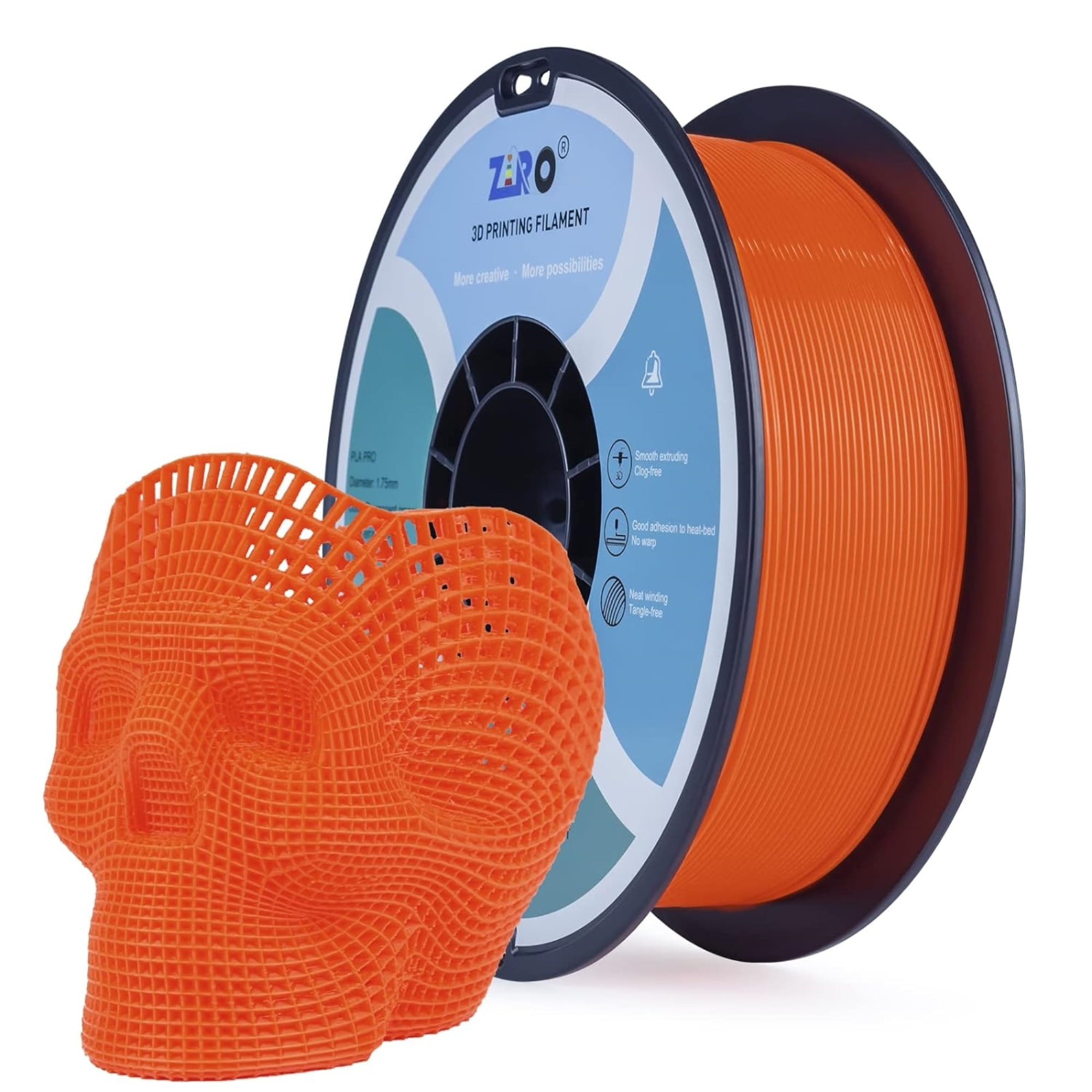 Ziro 3D PLA PRO Filament, 1.75mm 1kg, Fluorescent Orange - Walmart.com