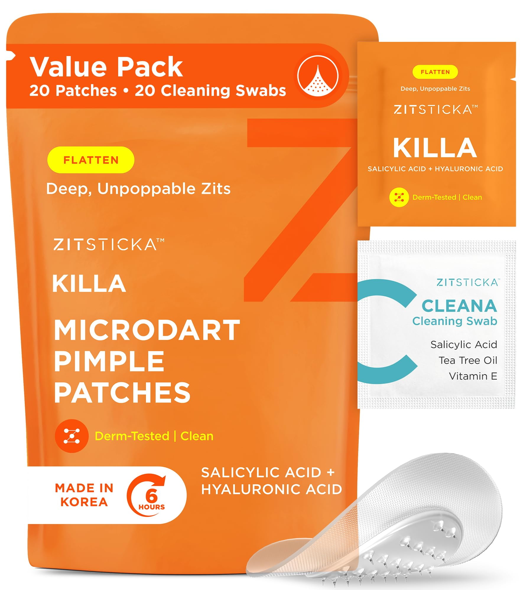 ZitSticka Killa Acne Patches for Face - World's Most Potent Pimple ...
