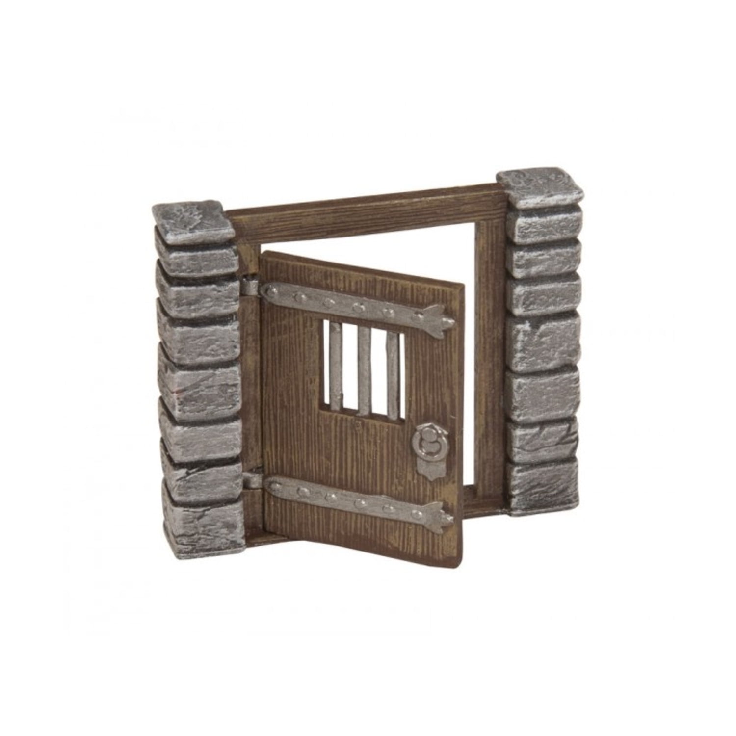 Ziterdes Functional Wooden Door w/Bars and Walls, Movable New - Walmart.com