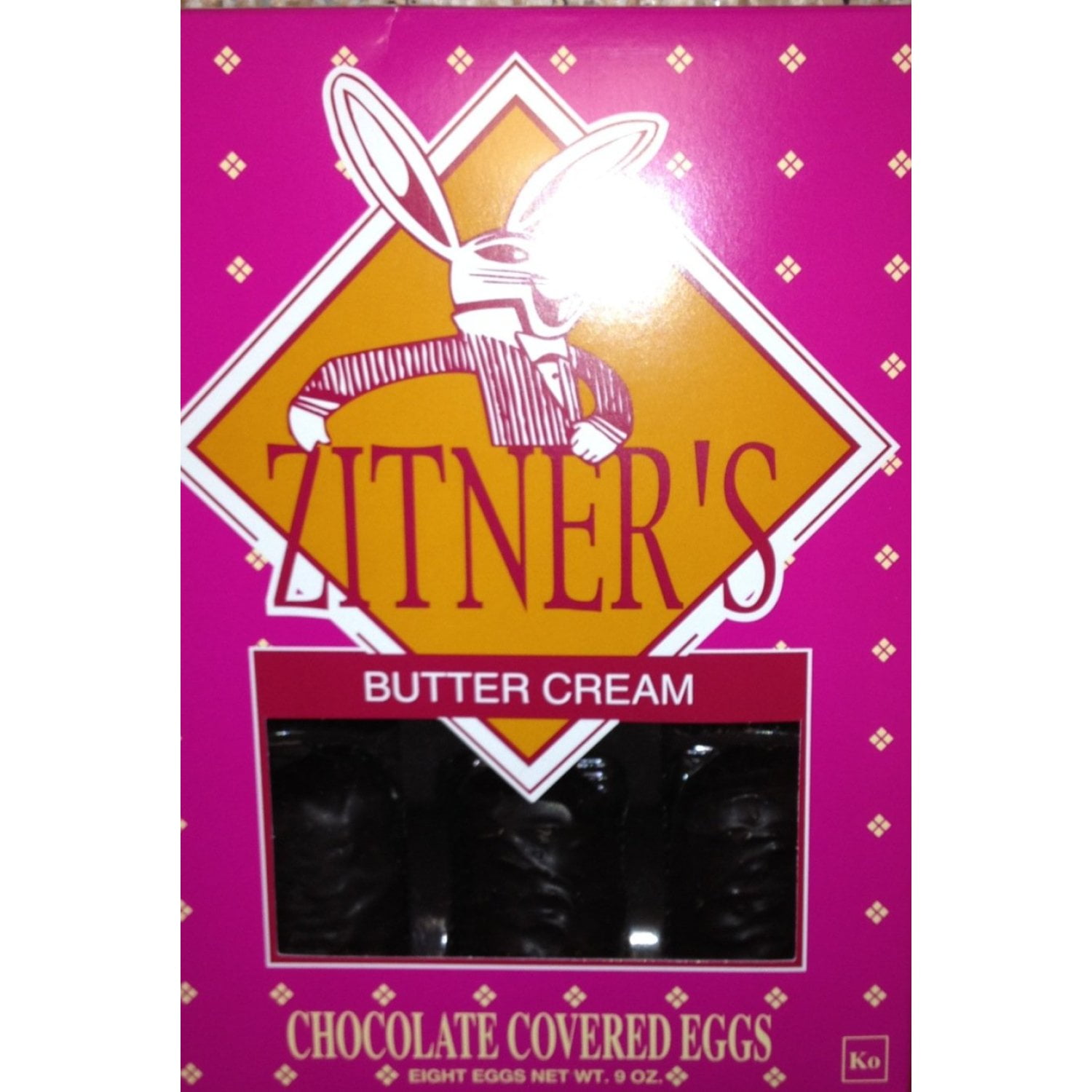 Zitner's Butter Cream Dark Chocolate Eggs 8 Pack (2 Packs of 8 16 Eggs ...