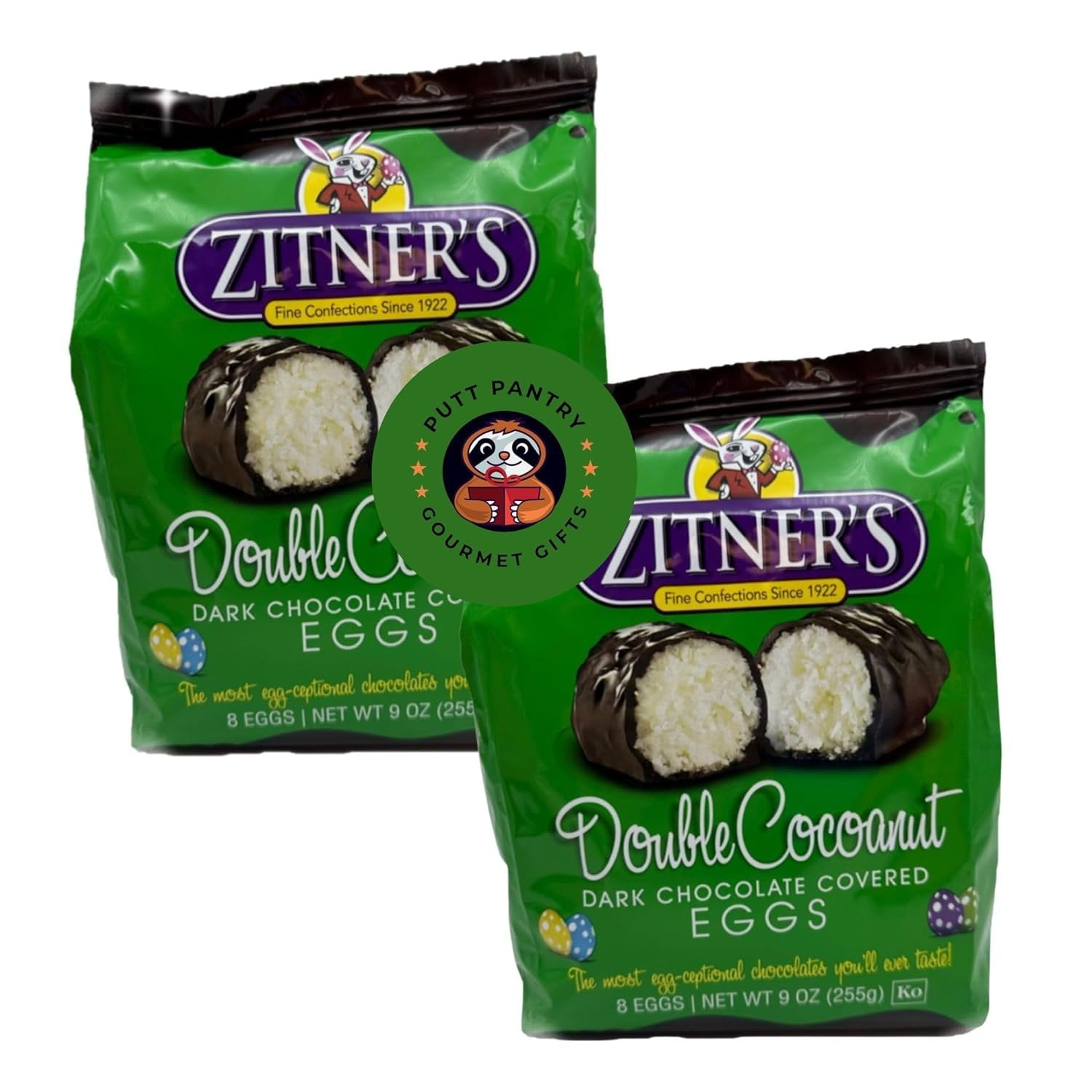 Zitner's Easter Double Coconut Eggs Bundle - 2 Bags, 16 Individually ...