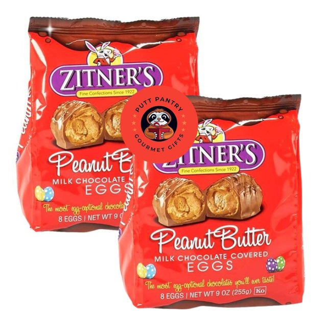 Zitner's Easter Bundle - 2 Bags of Zitner's Peanut Butter Eggs, 16 ...
