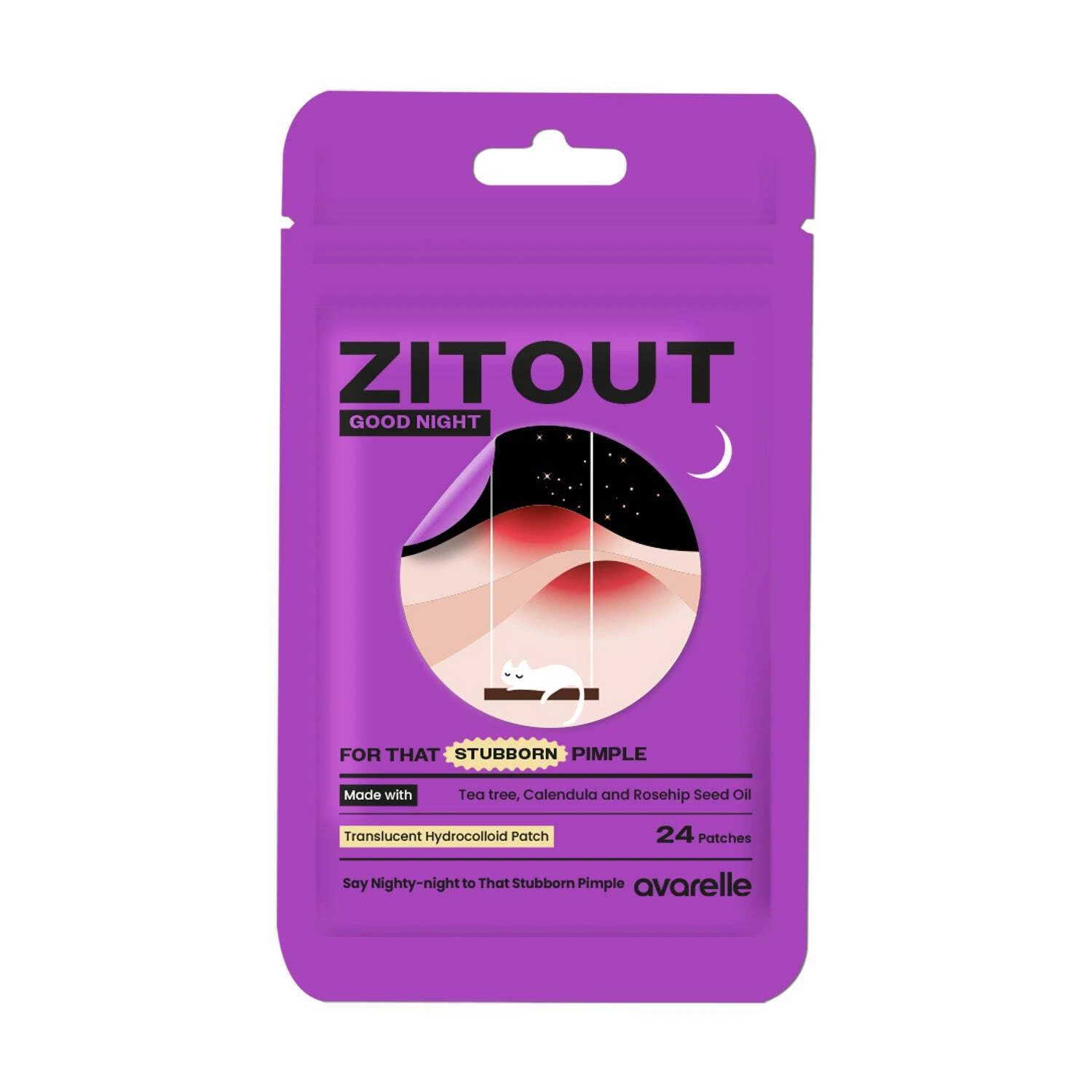 Zitout Good Night(Pm) 24Ct | Acne Cover Pimple Patches For Face | Acne Spot Dots - Walmart.com
