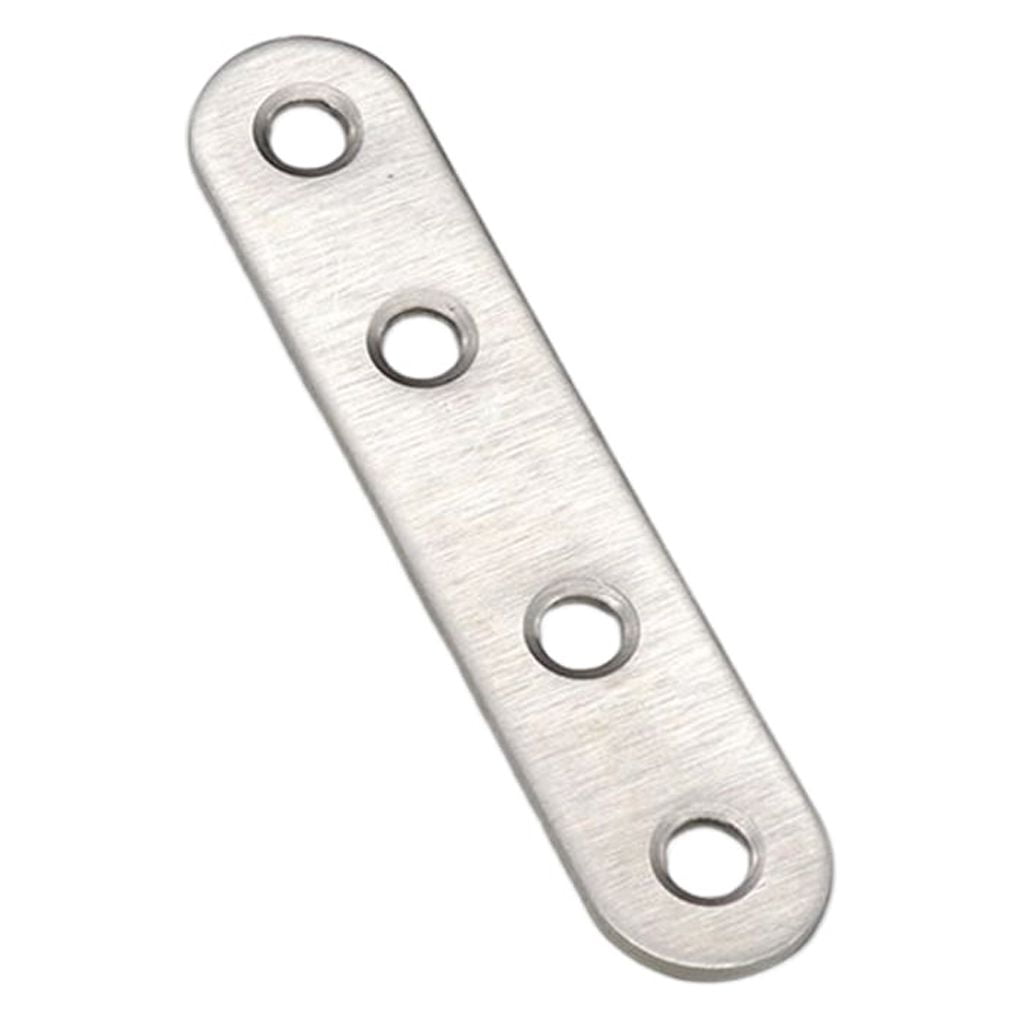 Ziuscore 10 Pieces Stainless Steel Corner Brackets Straight Flat Plate ...