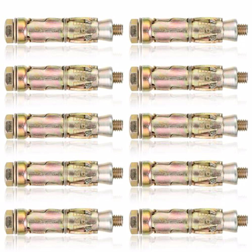 Ziuscore 10pcs/set Professional Rawl Plugs Concrete Ground Anchor Bolts ...