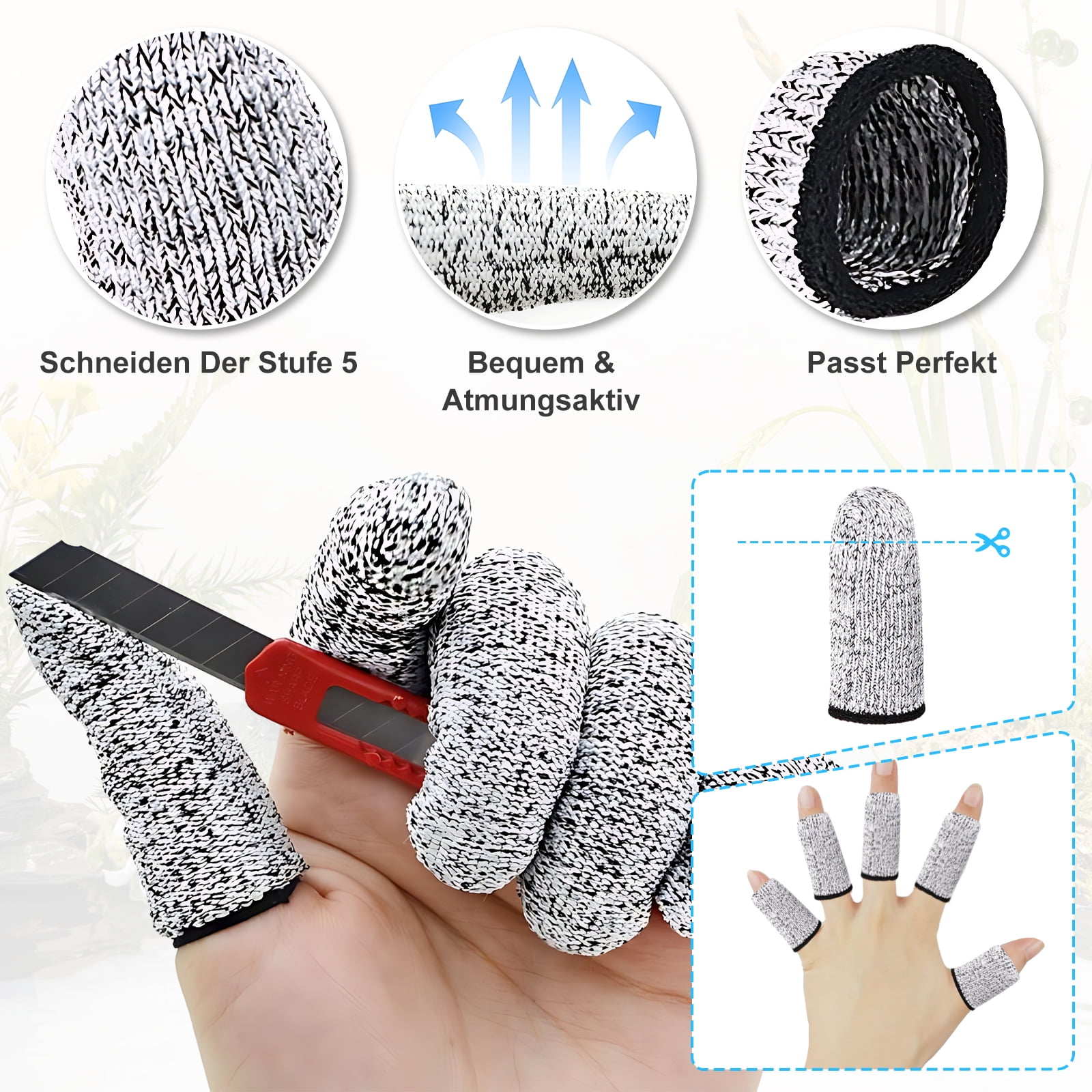 Ziuscore 12pieces Finger Cover Anti-Cut Finger Guard For Ultimate ...