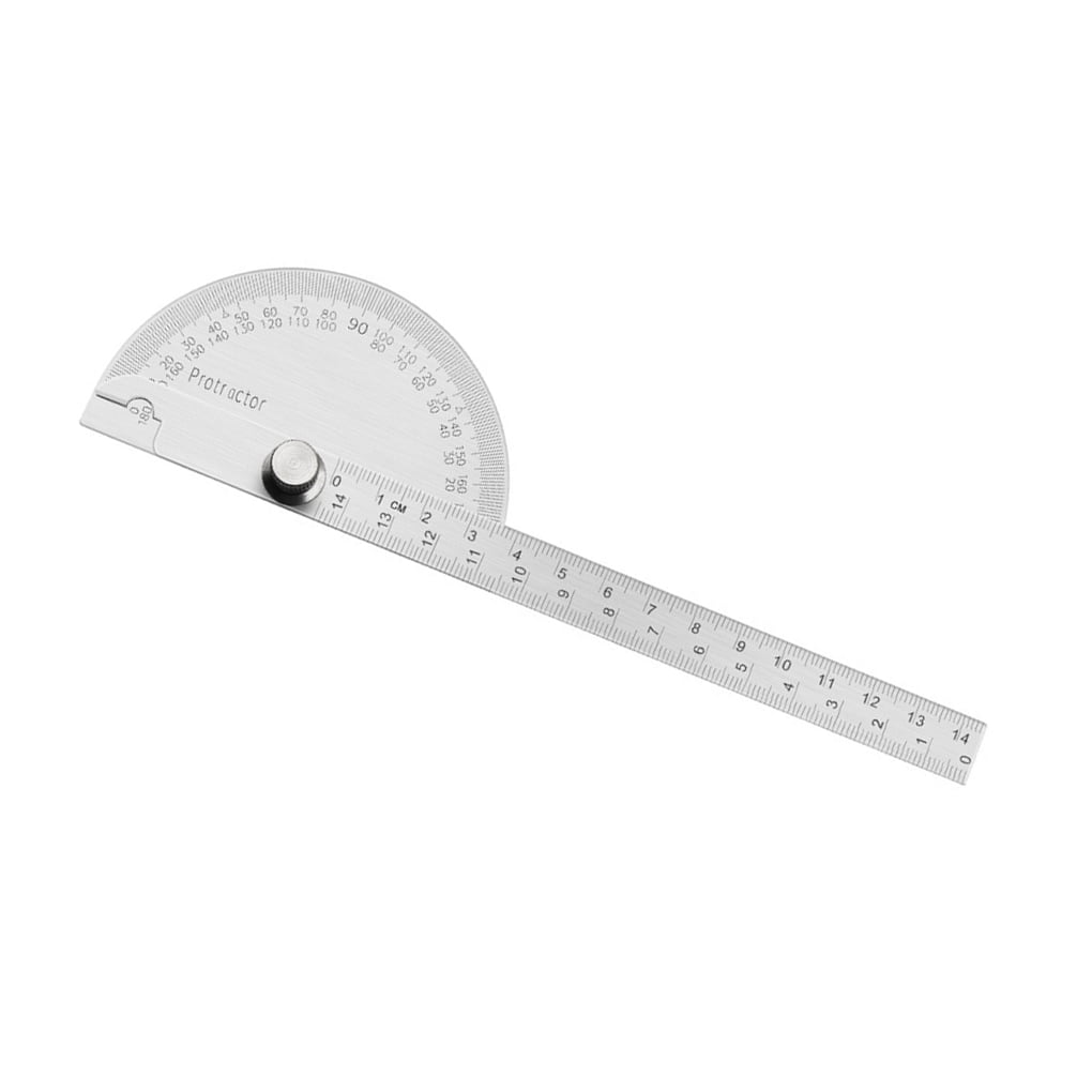 Ziuscore 180° Protractor Woodworking Worker Stainless Steel Adjustable ...