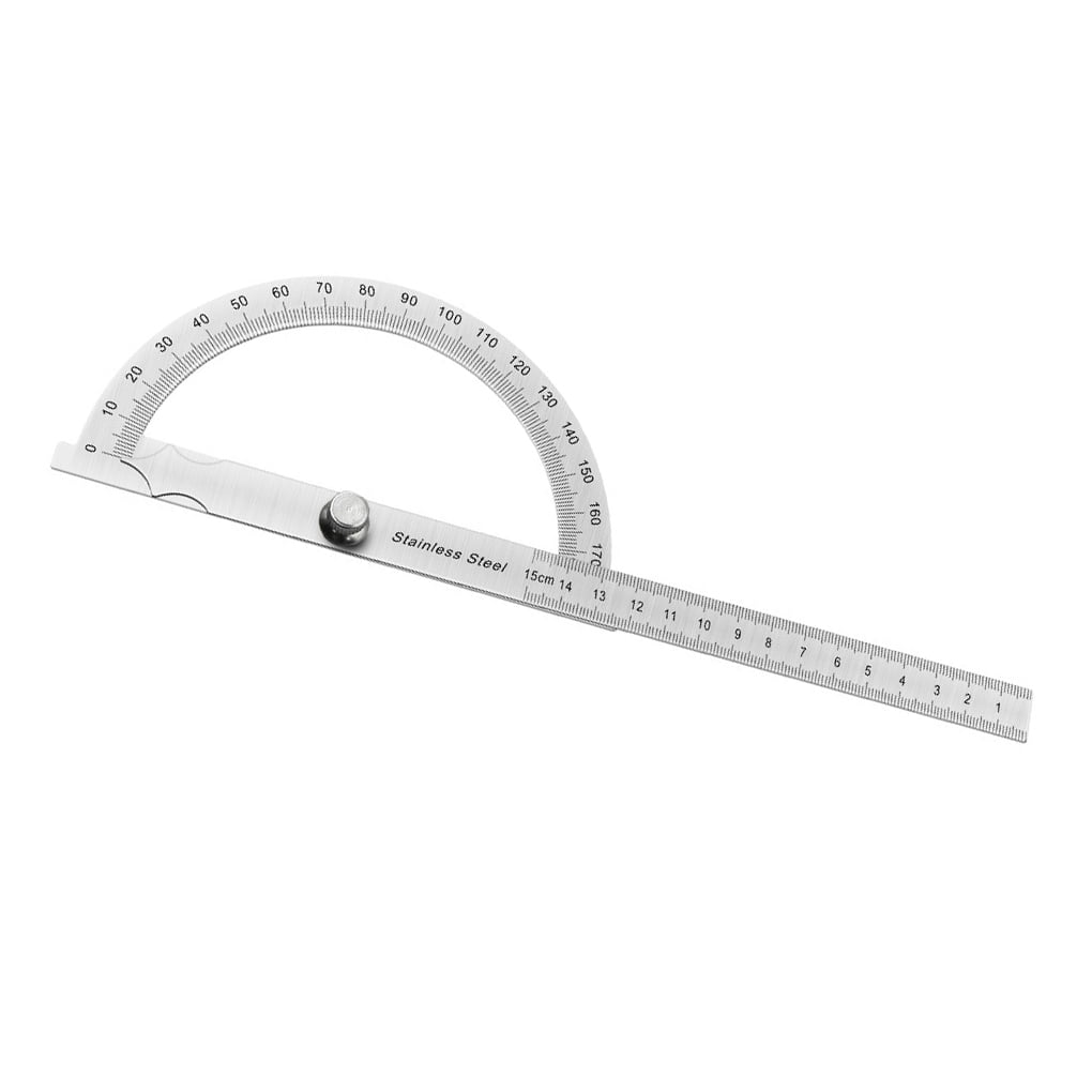 Ziuscore 180° Protractor Woodworking Worker Stainless Steel Adjustable ...