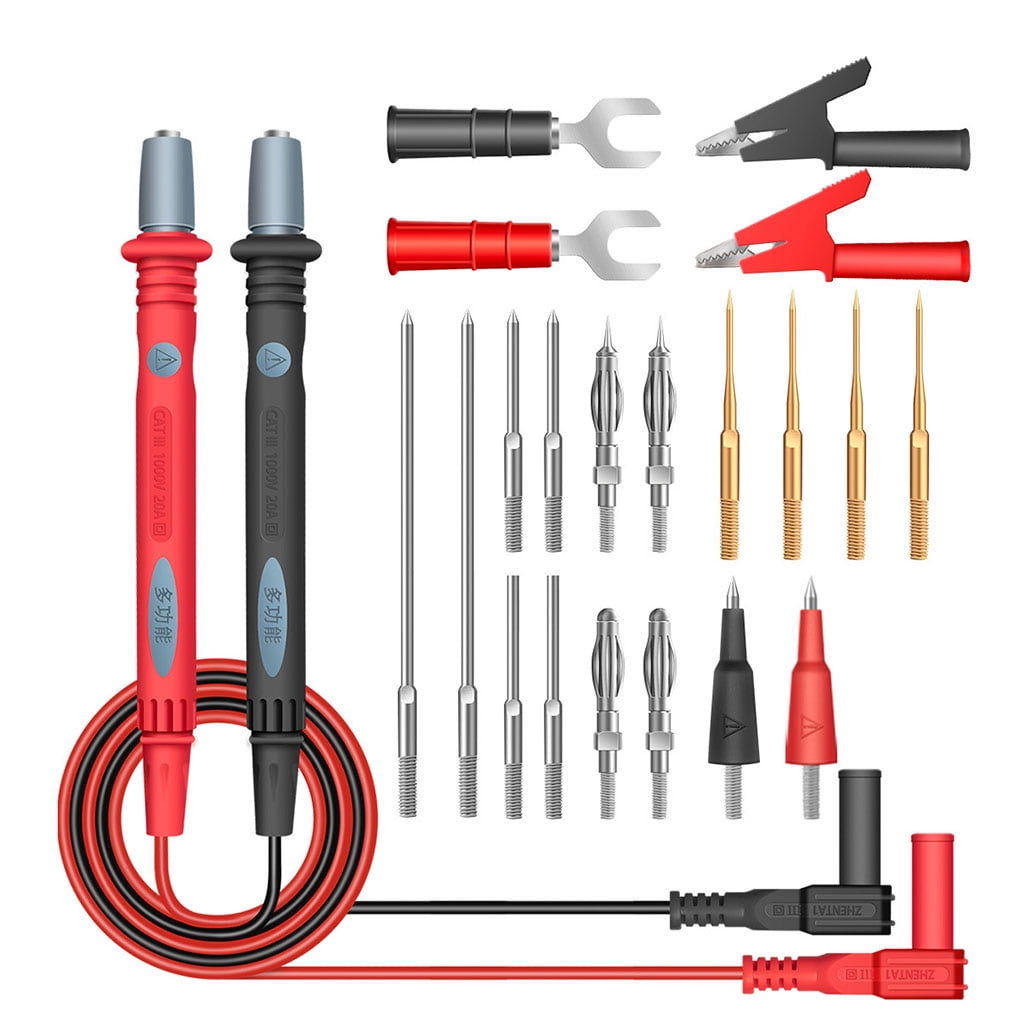 Ziuscore 22 in 1 Digital Multimeter Tester Leads Test Cable Universal ...