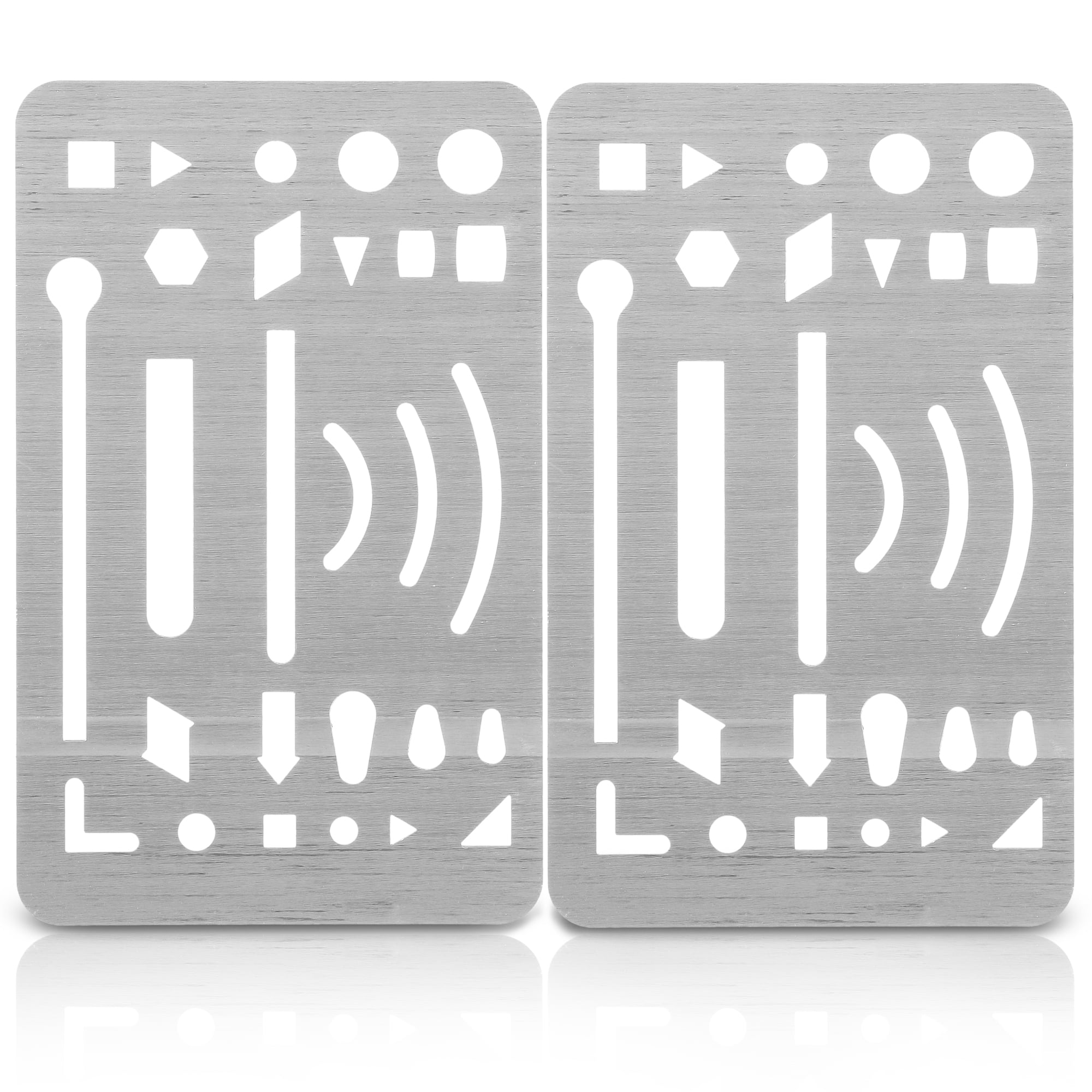 Ziuscore 2x Precision Metal Ruler For Drawing Drafting Professional ...