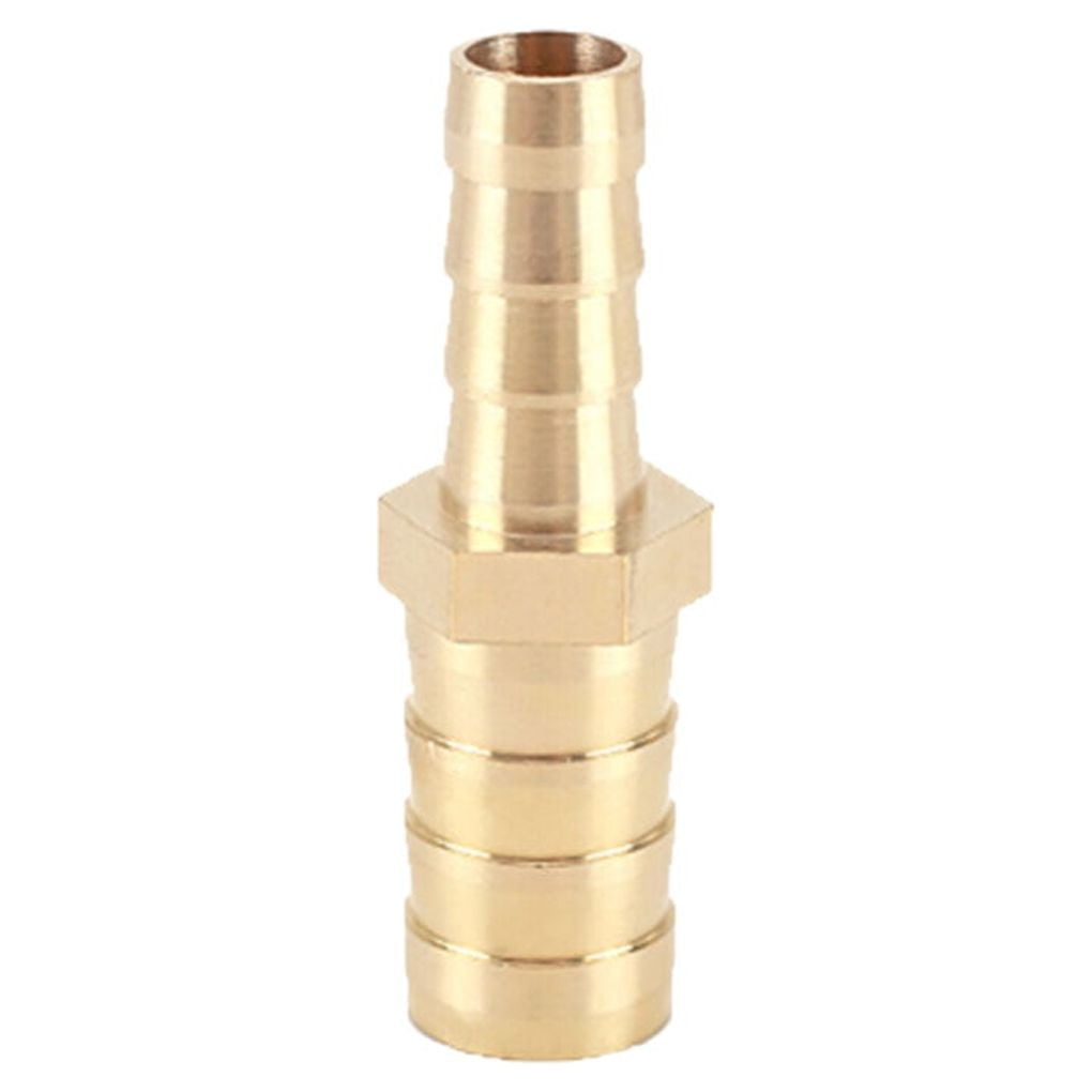 Ziuscore Brass Joiner Barbed Reducer Straight Hose Coupler Fitting ...