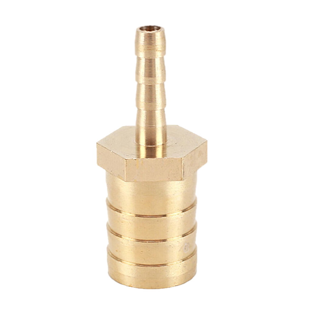 Ziuscore Brass Joiner Barbed Reducer Straight Hose Coupler Fitting ...