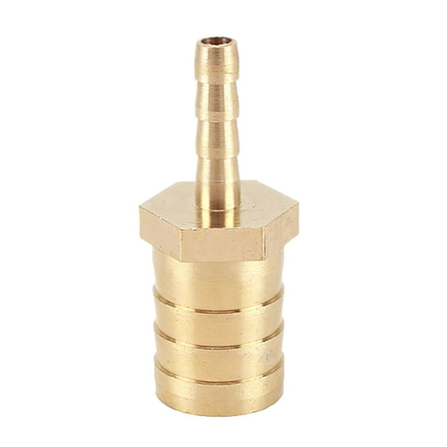 Ziuscore Brass Joiner Barbed Reducer Straight Hose Coupler Fitting ...