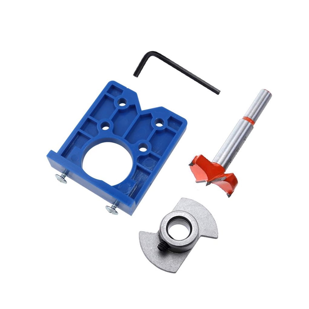 Ziuscore Hinge Drill Hole Guide Tool Set Precise Simple Carpenter ...