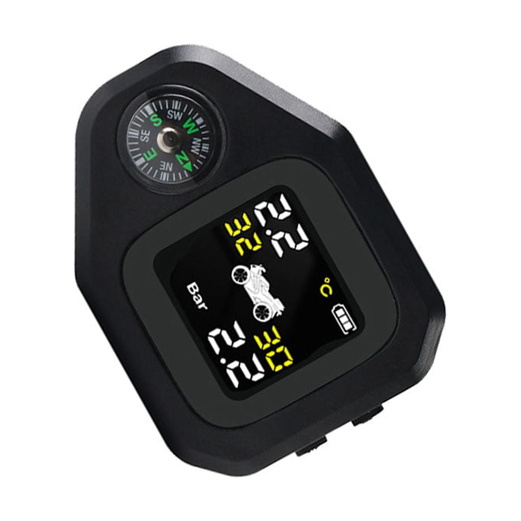 Ziuscore PVC Motorbike Tire Pressure Sensor Portable USB LCD Screen ...