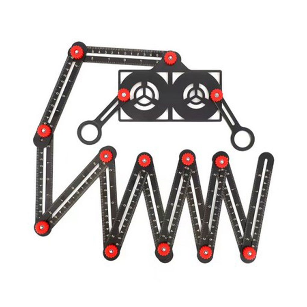 Ziuscore Professional Tile Glass Foldable Angle Ruler Aluminum Alloy ...