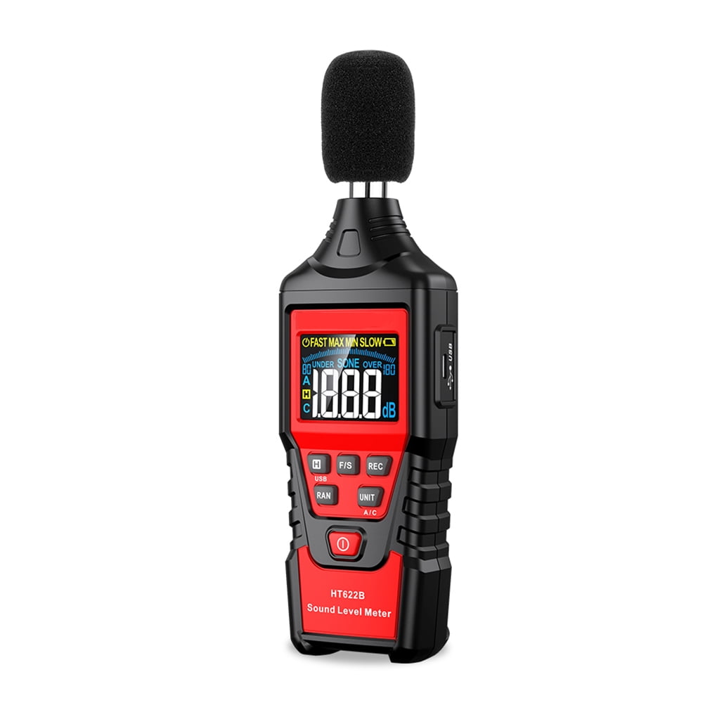 Ziuscore Sound Level Meter 30-130dBA LCD Meters Noise Audio Logger ...