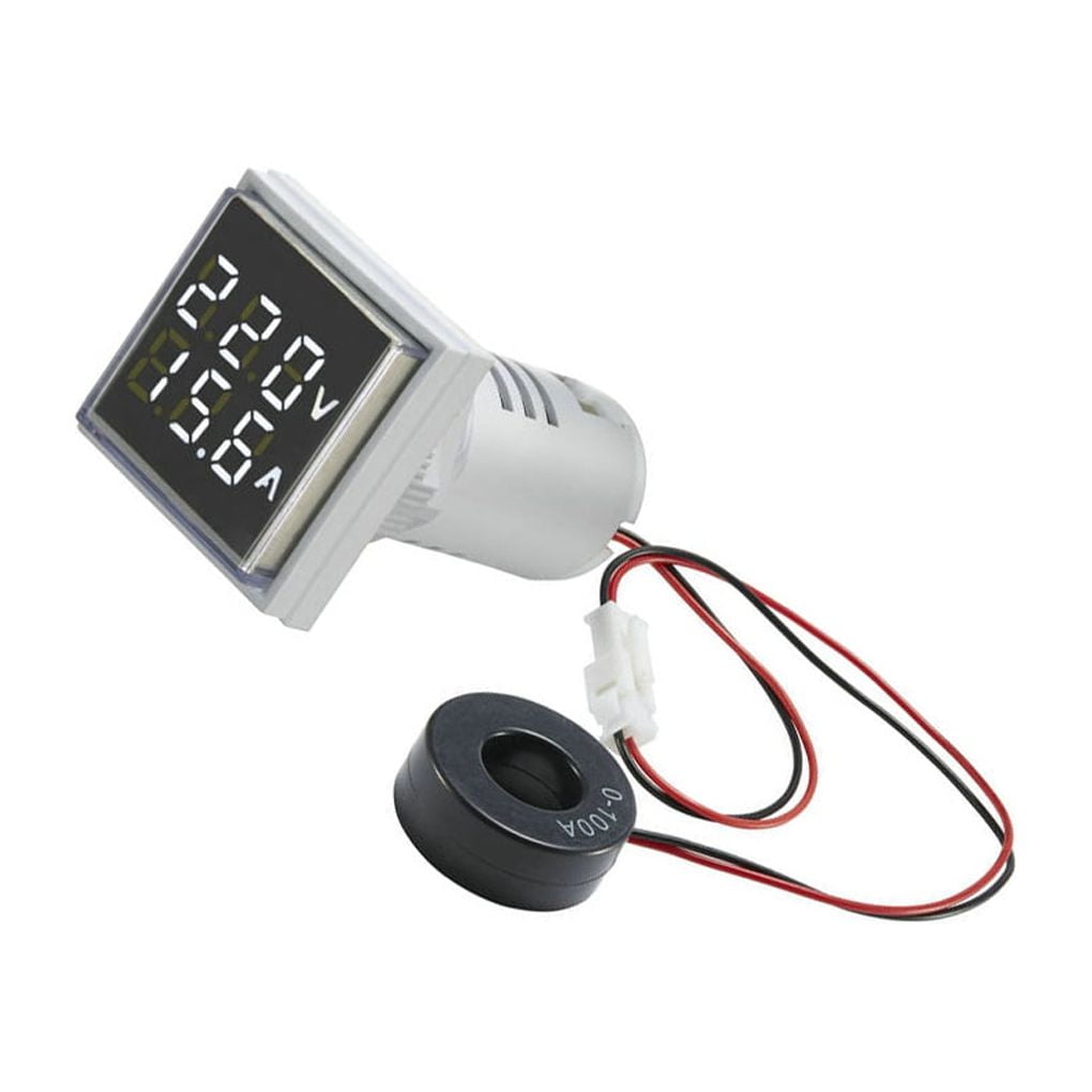 Ziuscore Voltmeter Digital Display Monitor Dual Ammeter Hertz Compact ...